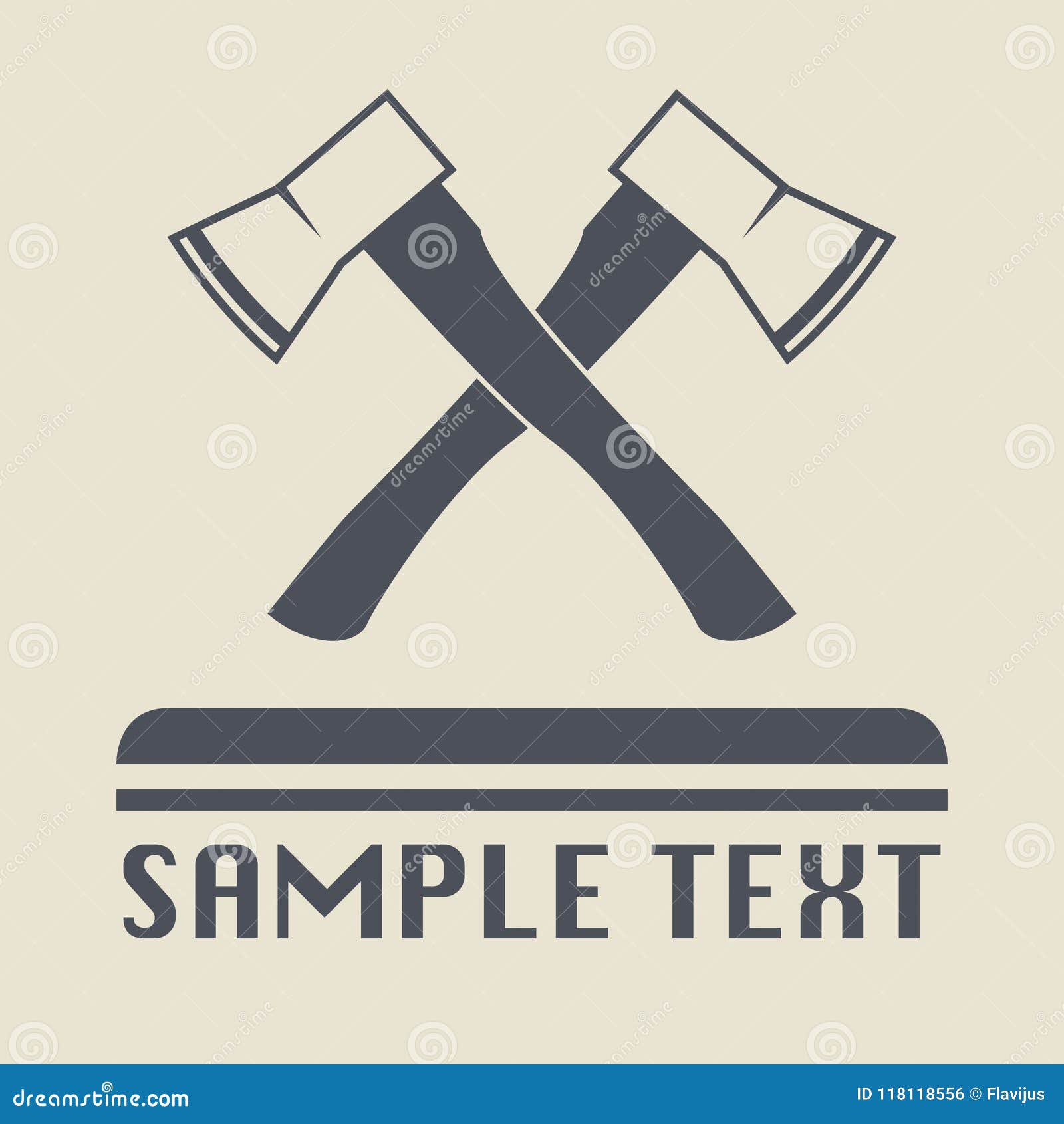 Ax icon or sign stock vector. Illustration of creative - 118118556