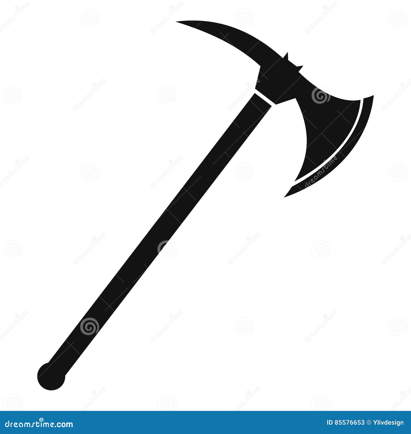 Ax icon, simple style stock vector. Illustration of ancient - 85576653