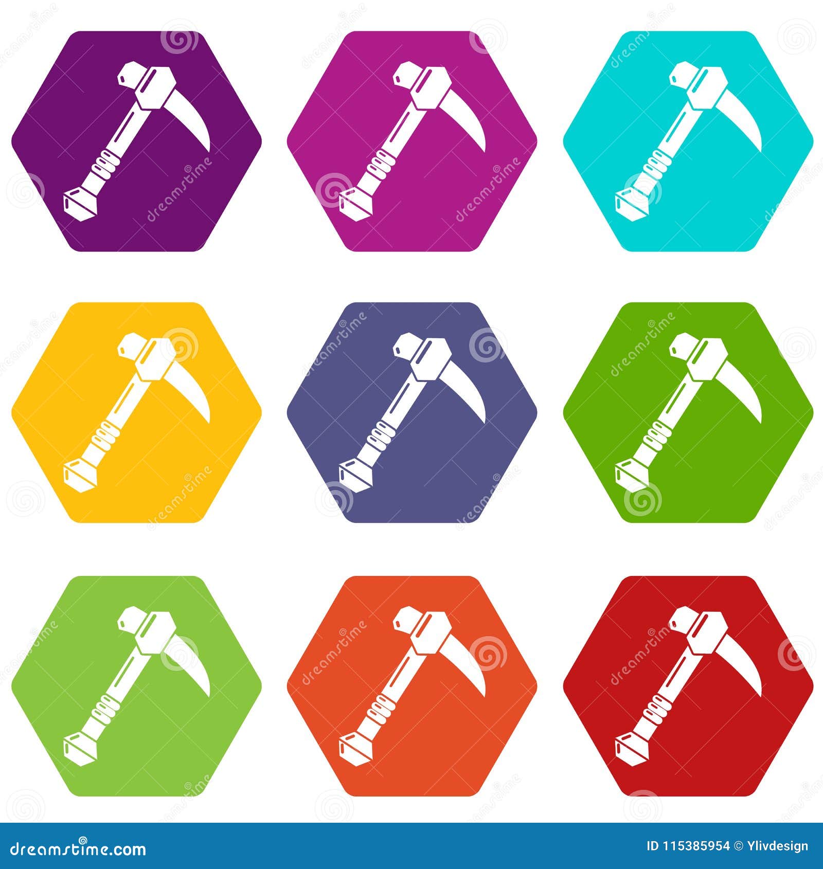 Ax icons set 9 vector stock vector. Illustration of object - 115385954