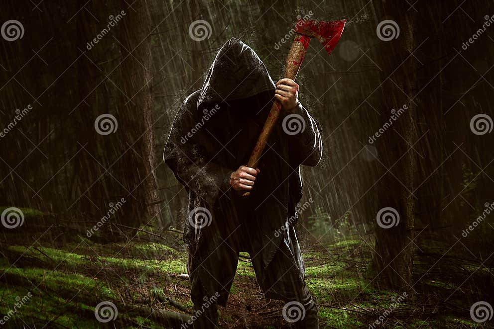 Ax Killer stock image. Image of spooky, oppression, scary - 50176509