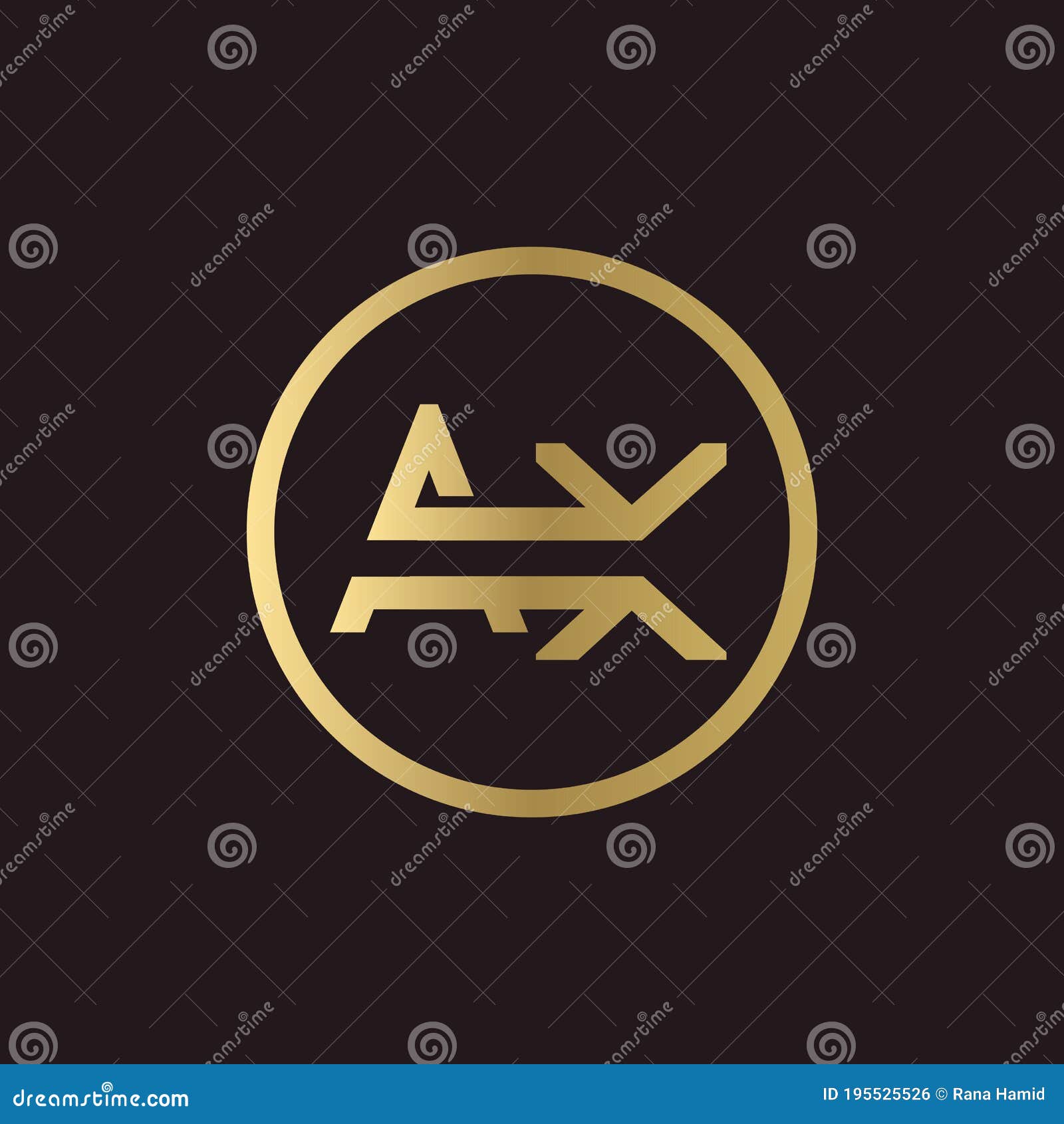 AX Logo Design Business Typography Vector Template. Creative Linked ...