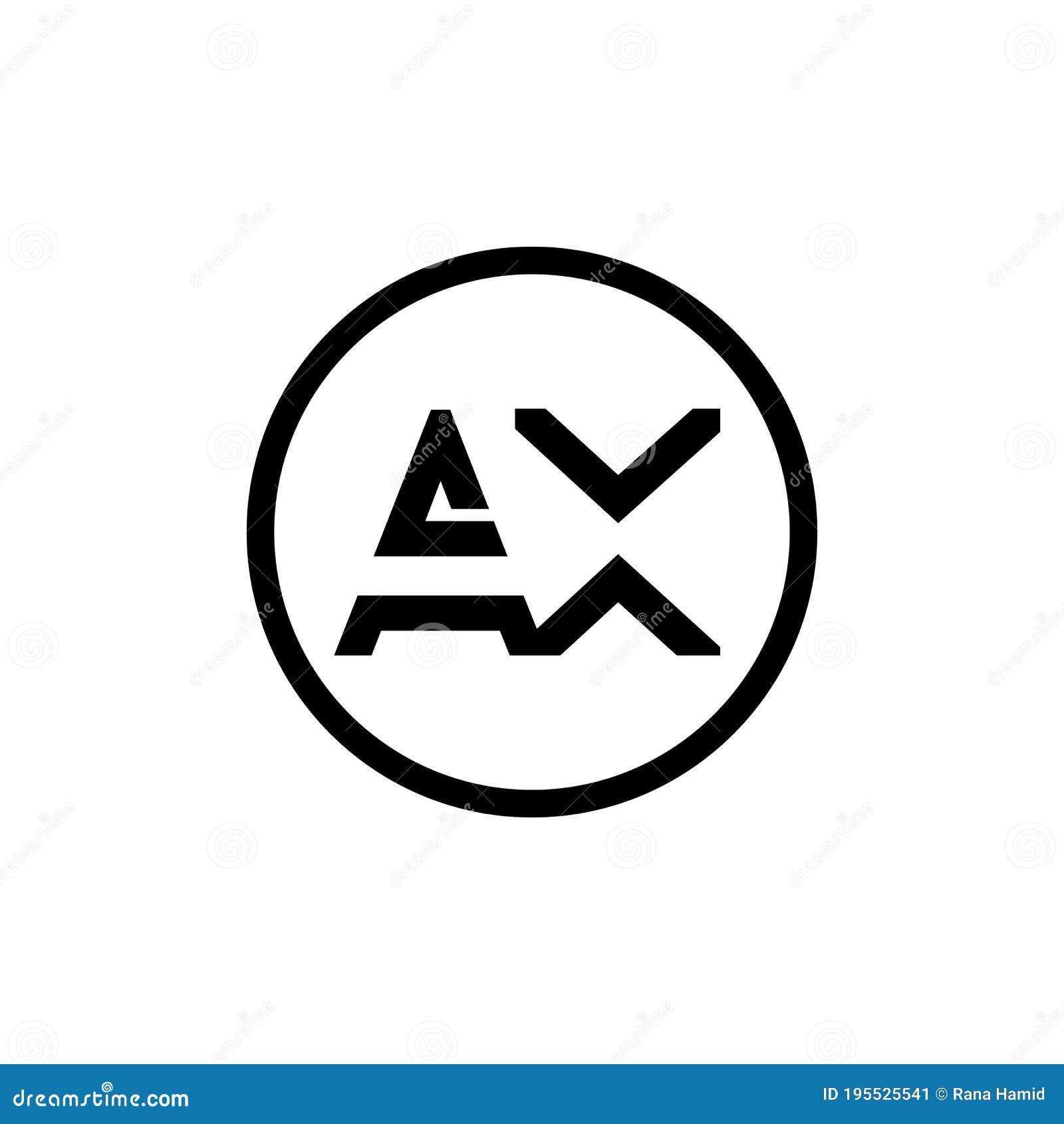 AX Logo Design Business Typography Vector Template. Creative Linked ...