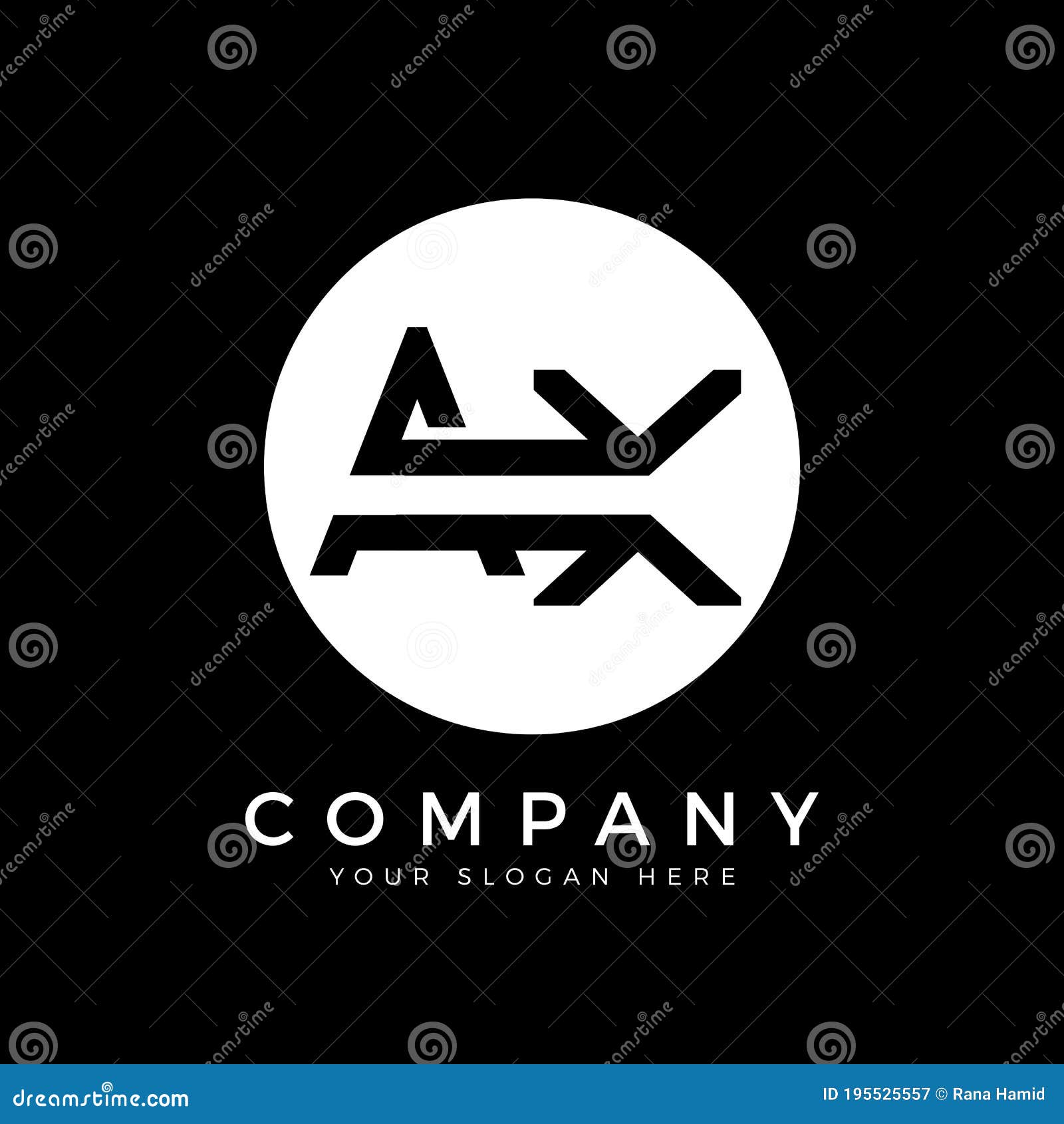 AX Logo Design Business Typography Vector Template. Creative Linked ...