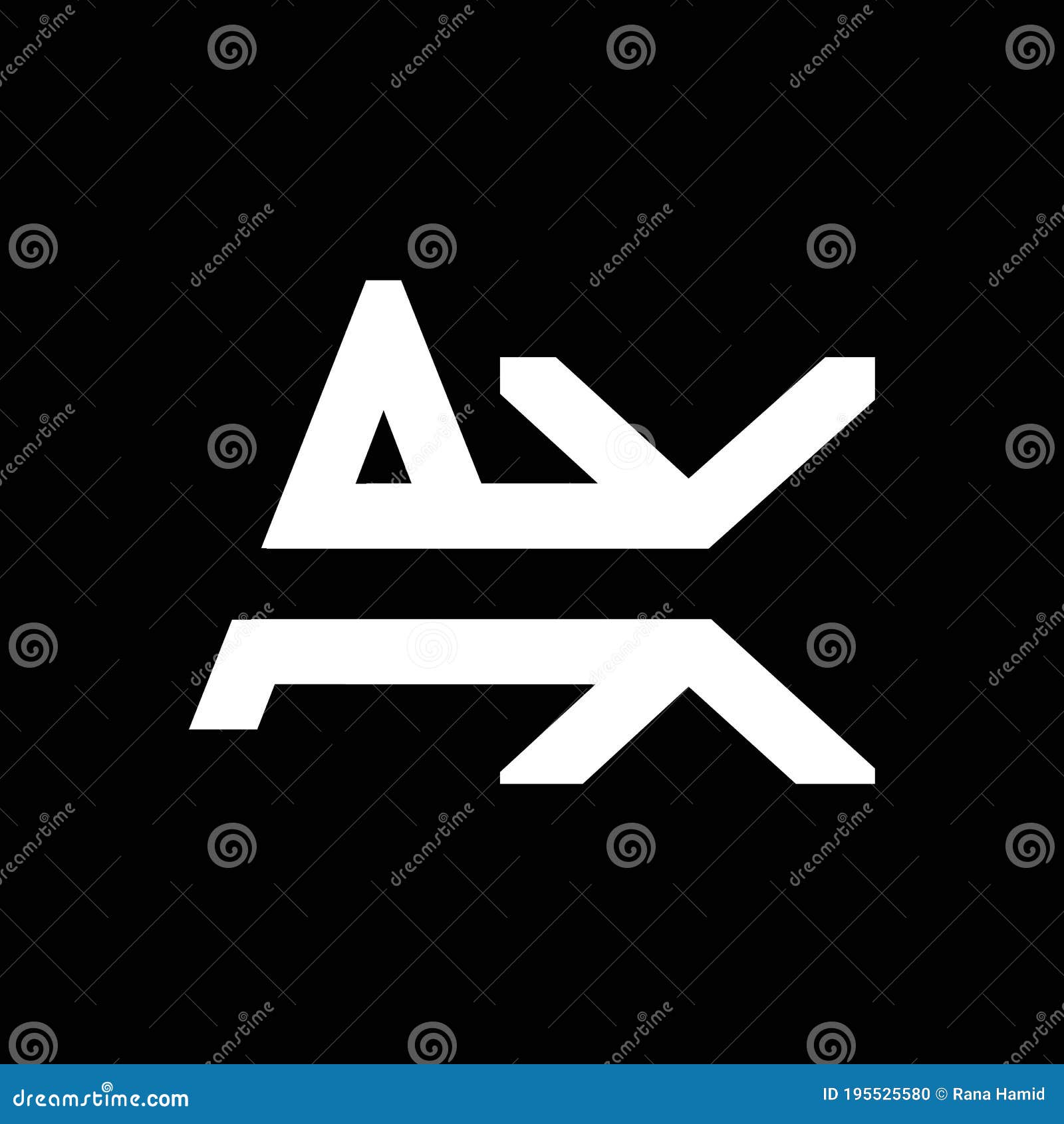 AX Logo Design Business Typography Vector Template. Creative Linked ...