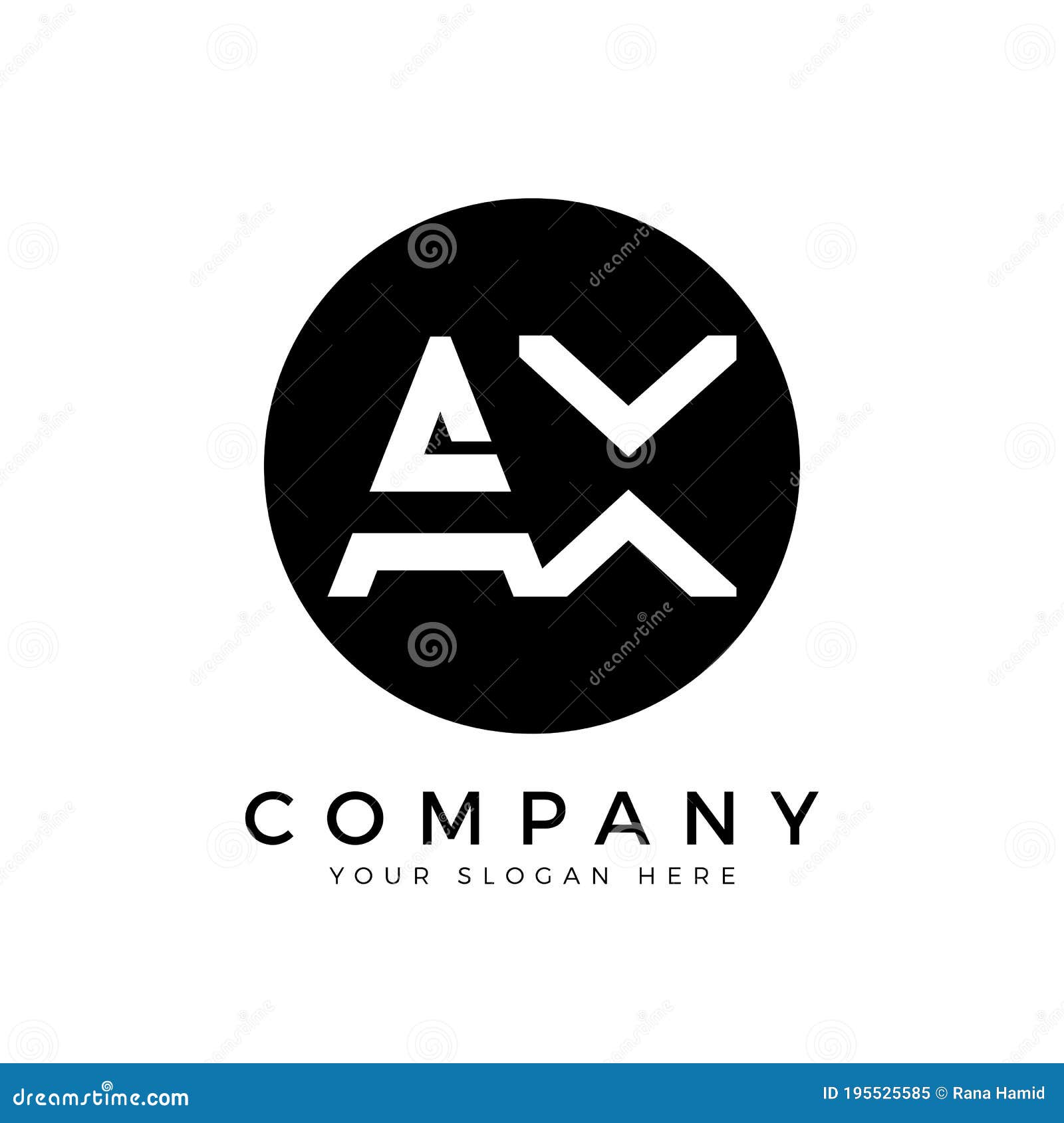 AX Logo Design Business Typography Vector Template. Creative Linked ...
