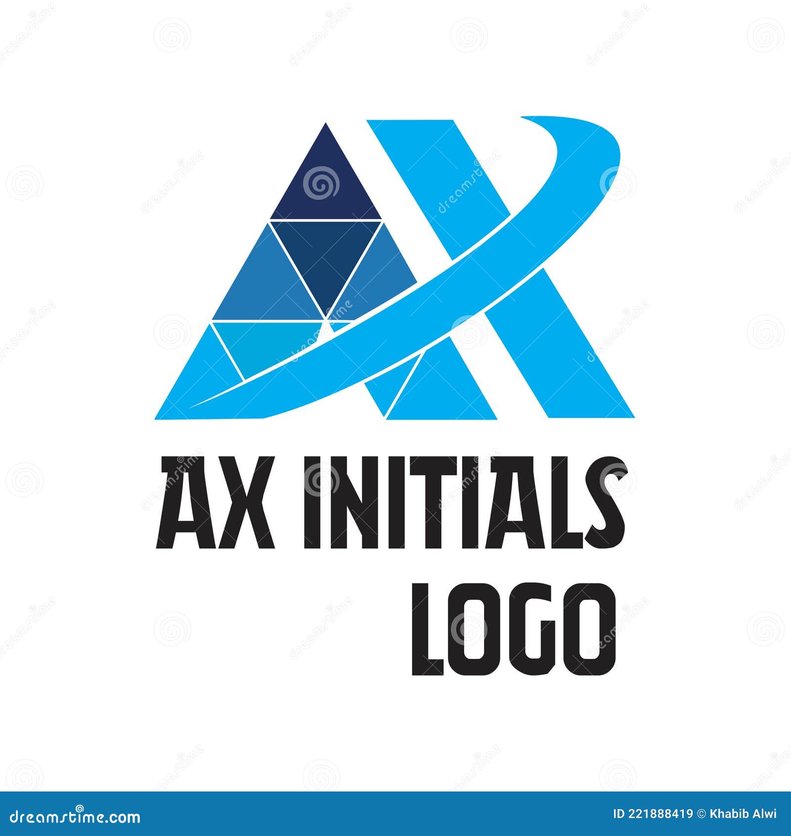 Ax logo stock vector. Illustration of future, logo, elegant - 221888419
