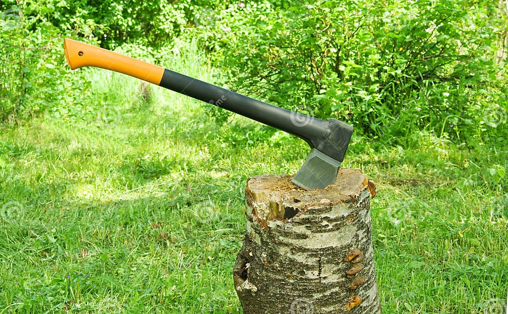 Ax and stump stock photo. Image of hard, stump, wood - 14577846