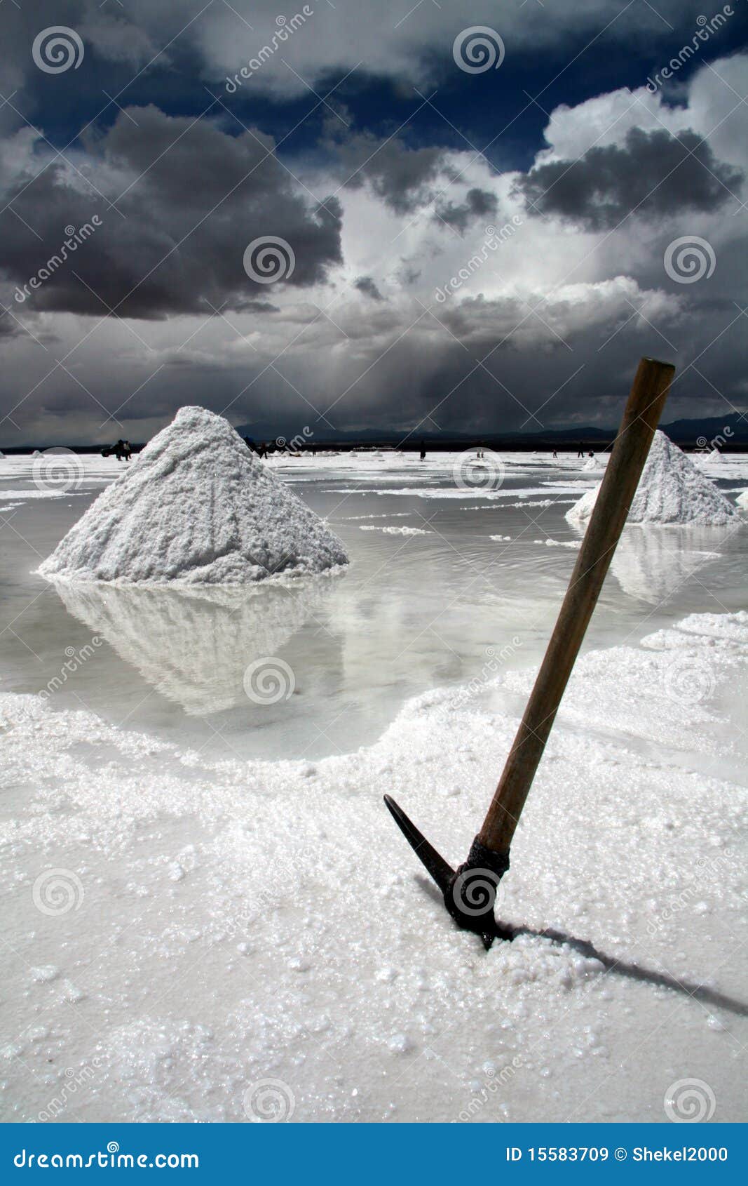 Ax thrusted in salt plane stock image. Image of white - 15583709