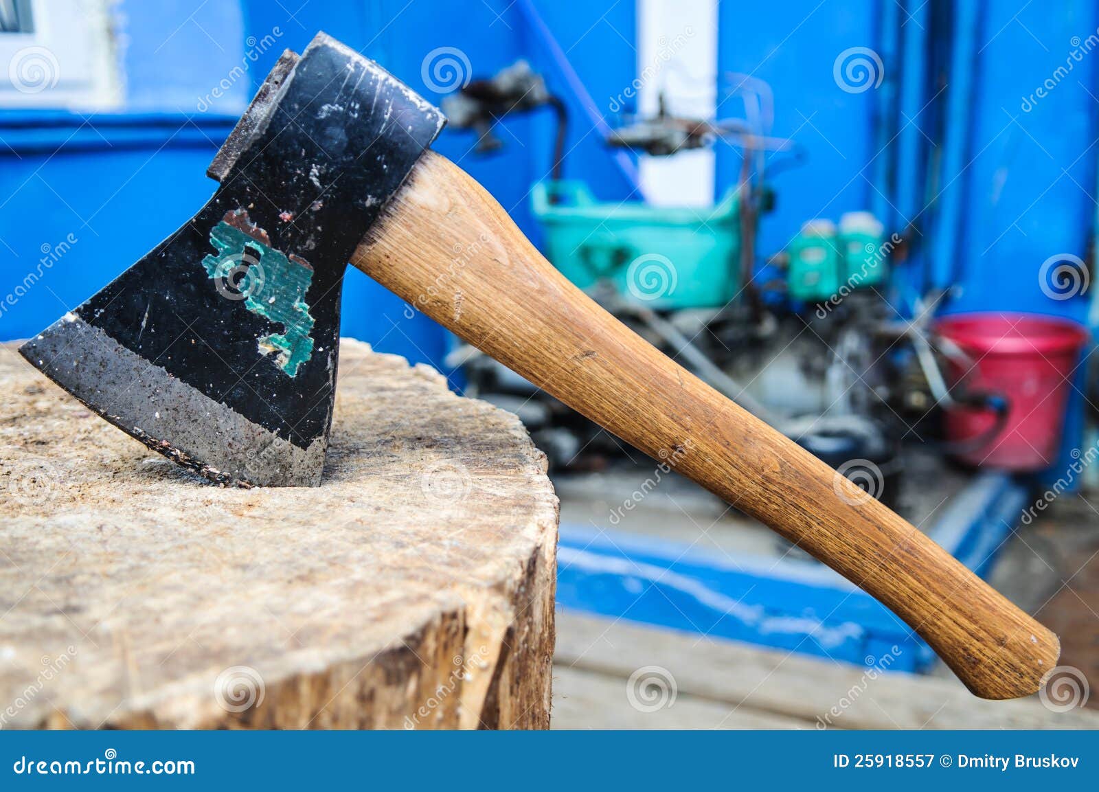 Ax into a tree stock image. Image of work, stub, cutting - 25918557