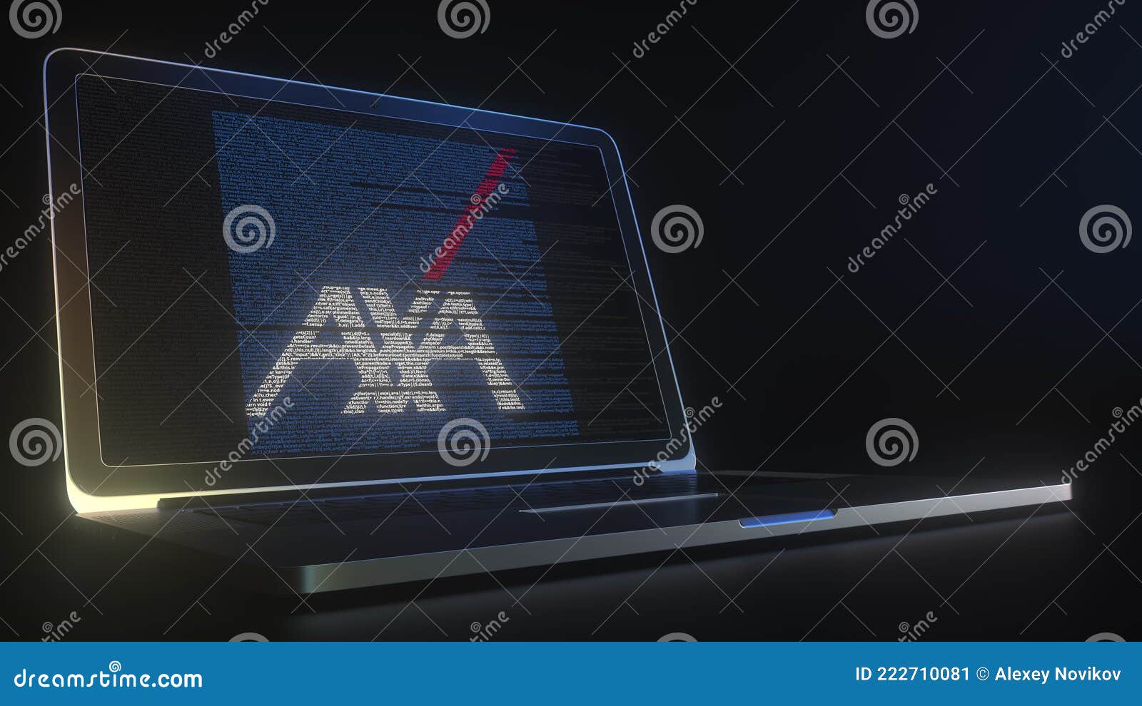 AXA Logo Made with Computer Code on the Laptop Screen. Editorial ...