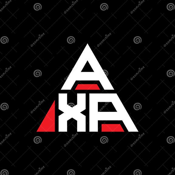 AXA Triangle Letter Logo Design with Triangle Shape. AXA Triangle Logo ...