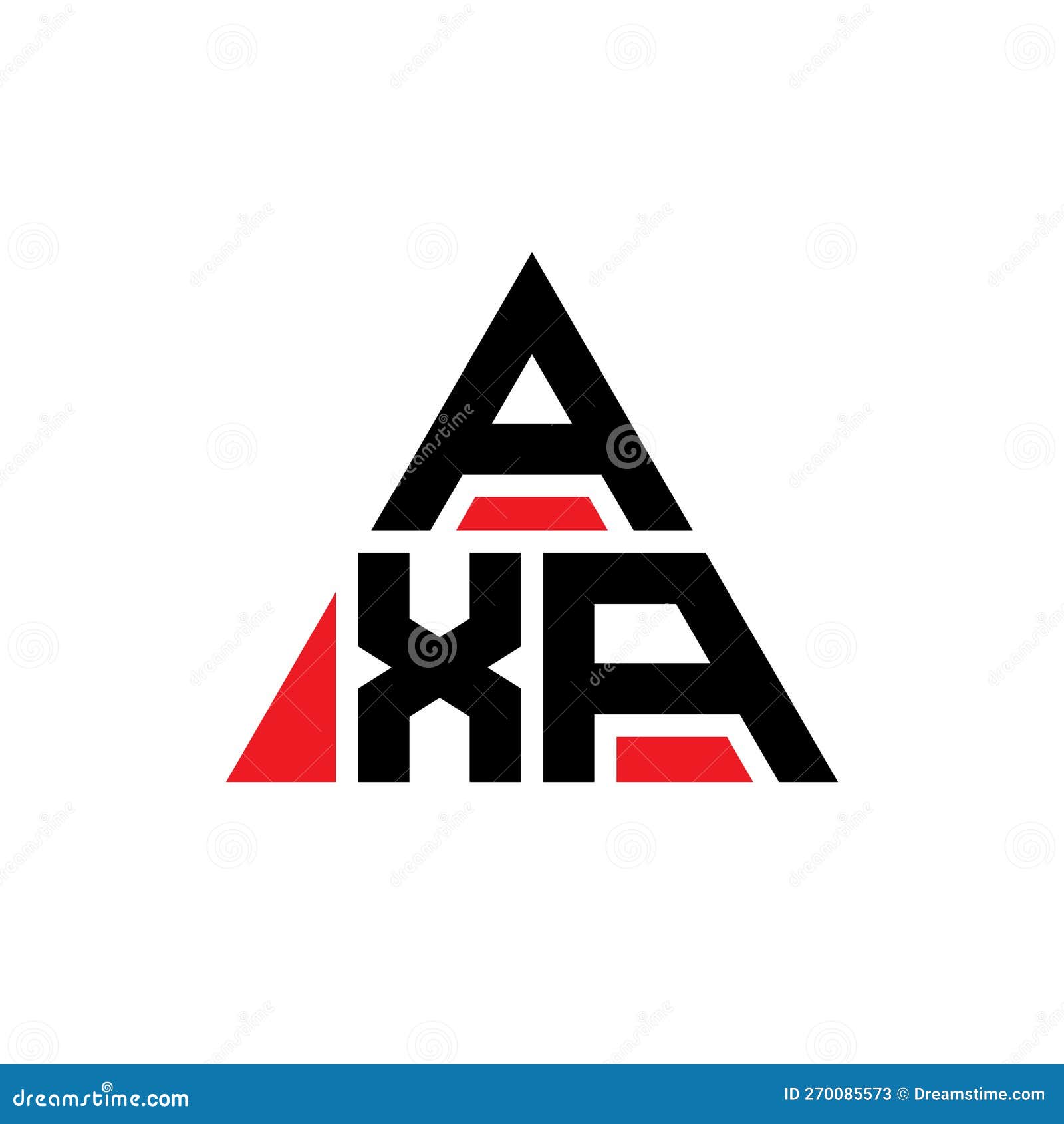 AXA Triangle Letter Logo Design with Triangle Shape. AXA Triangle Logo ...