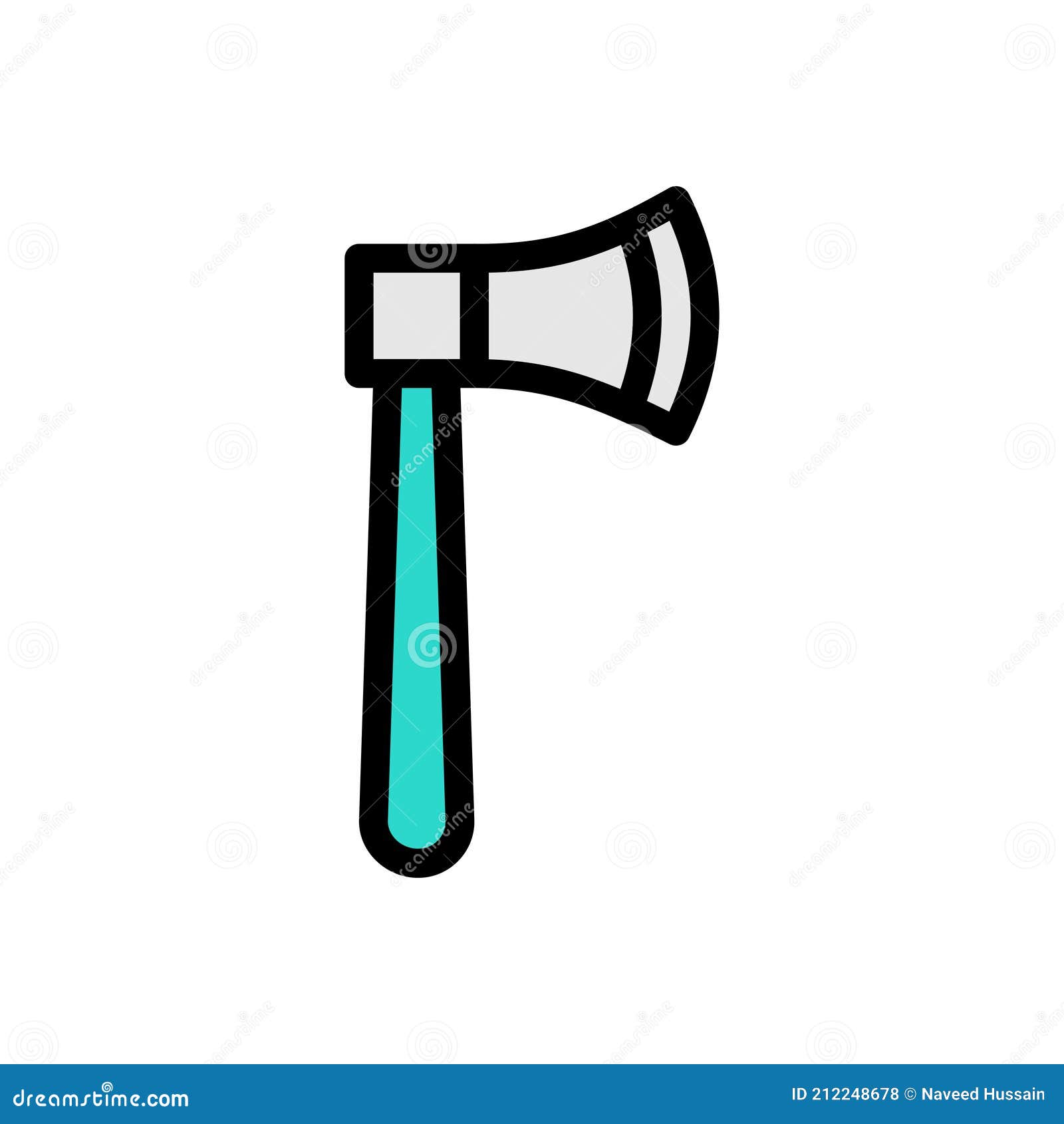Axe stock vector. Illustration of symbol, sharp, sign - 212248678