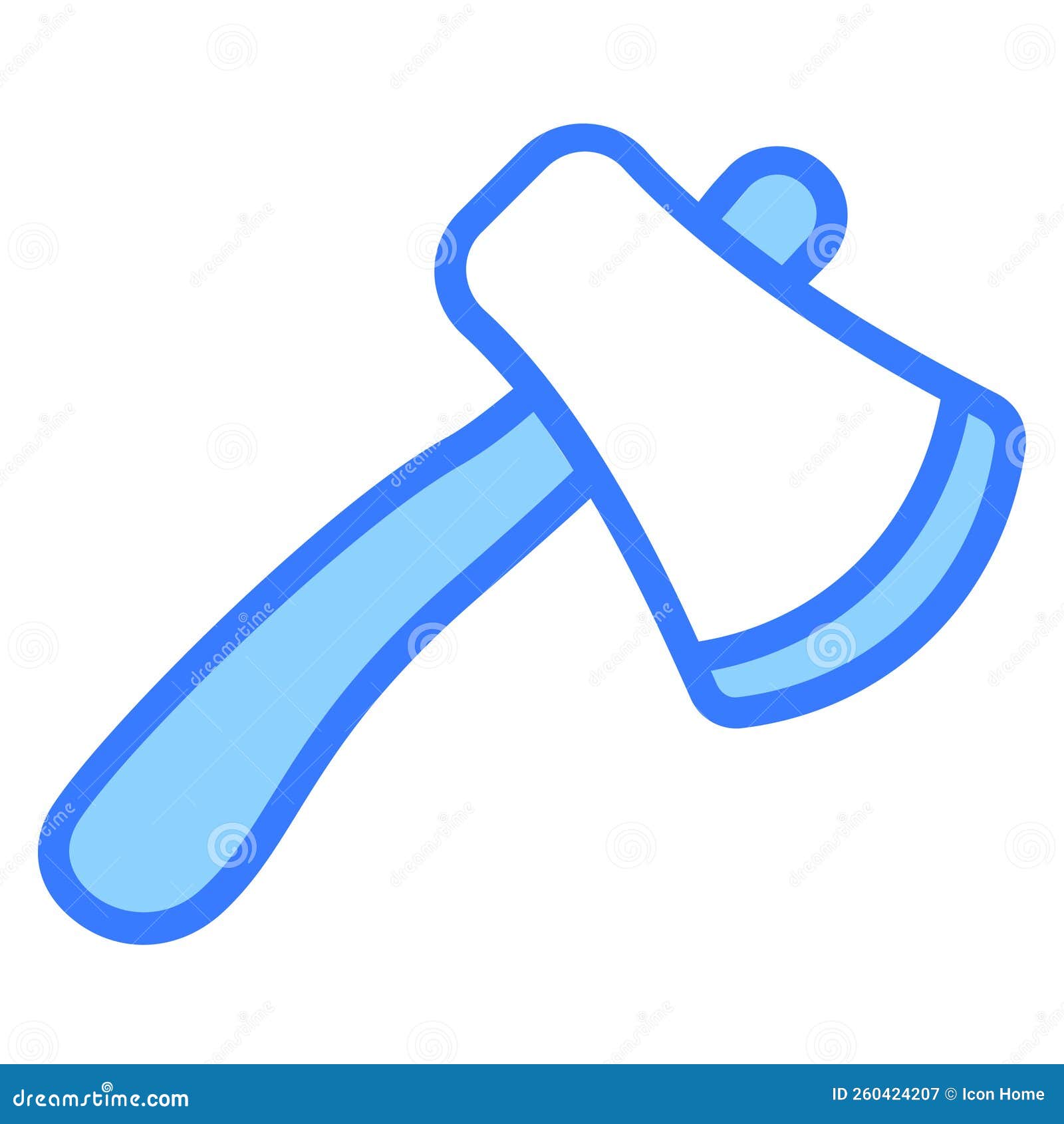 Axe Blue Out Line Vector Design Stock Vector - Illustration of tool ...