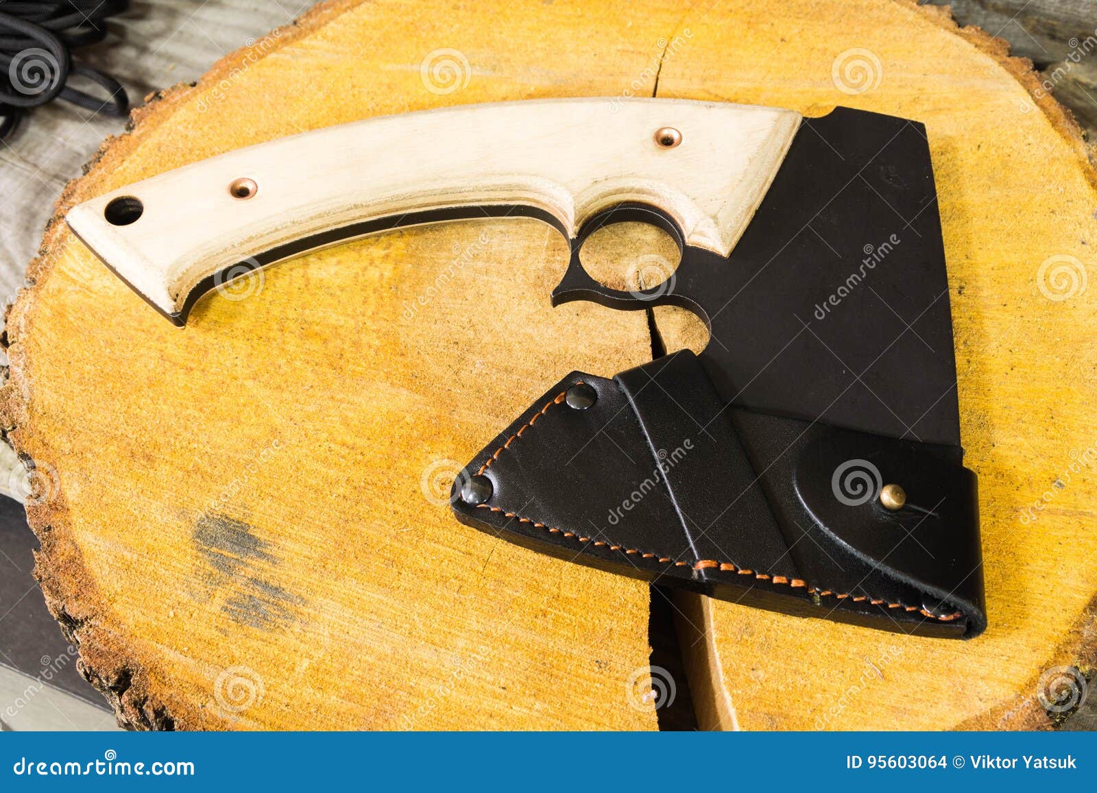 Axe in a case. stock photo. Image of handle, equipment - 95603064