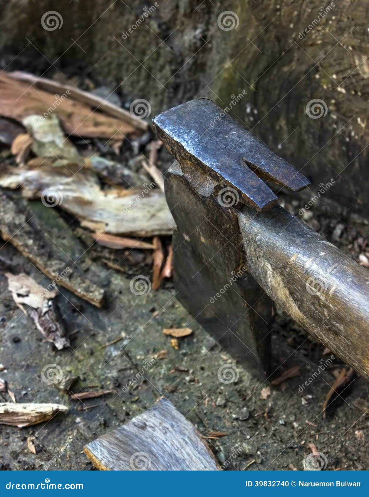 Axe cut wood stock photo. Image of rural, tool, upcountry - 39832740