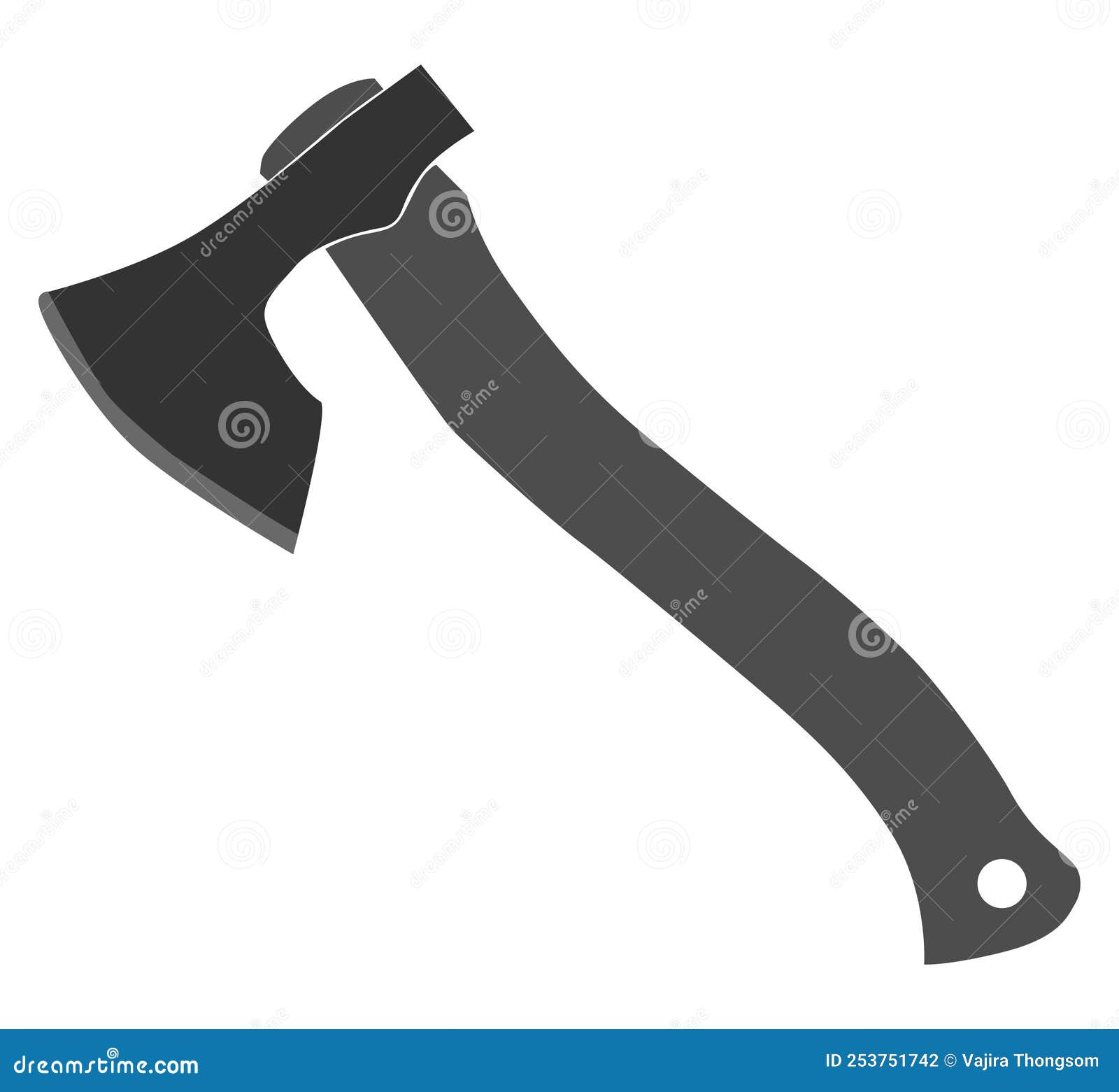 The Axe for Cutting Wood Vector Stock Vector - Illustration of hatchet ...