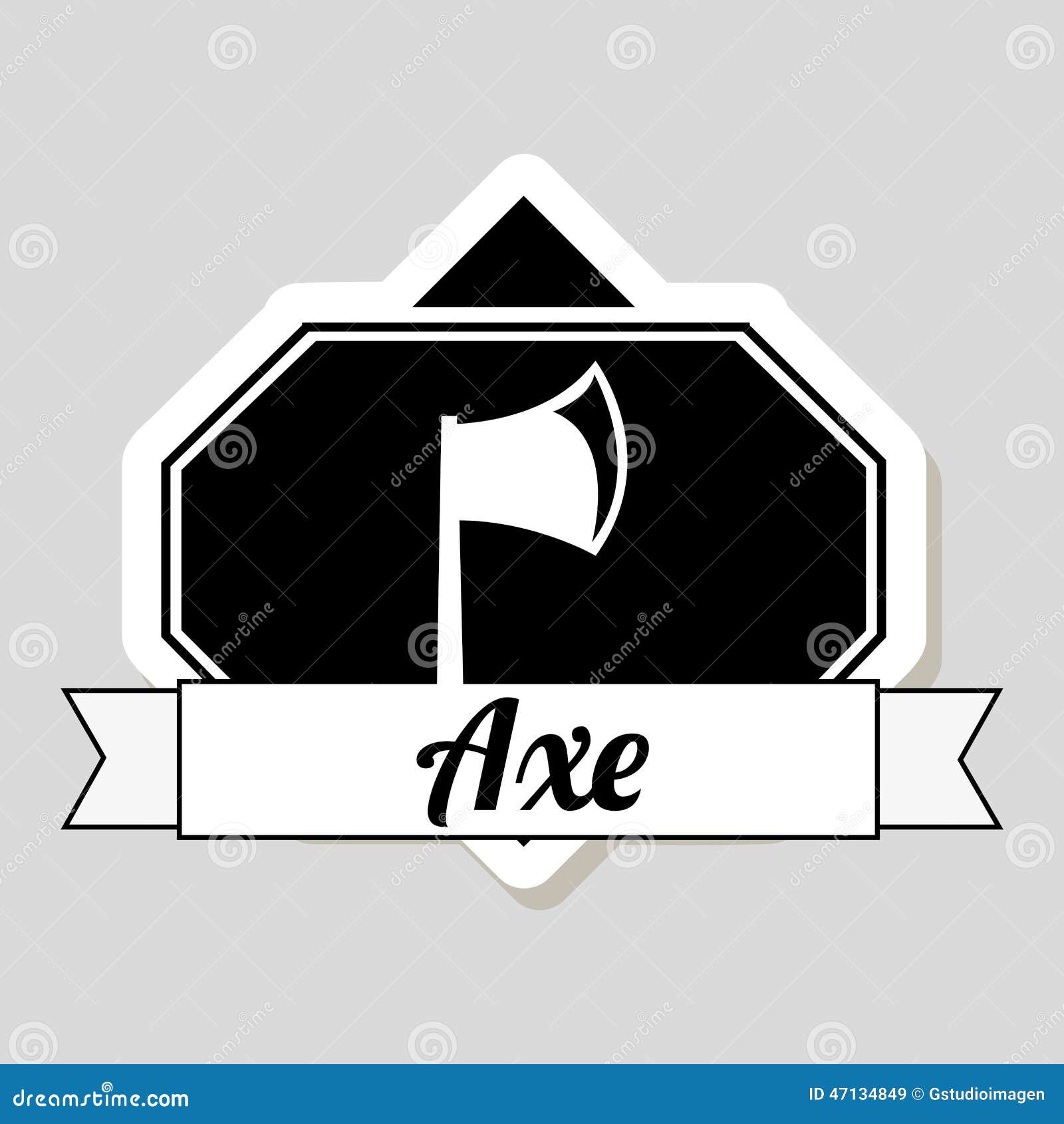 Axe design stock vector. Illustration of construction - 47134849