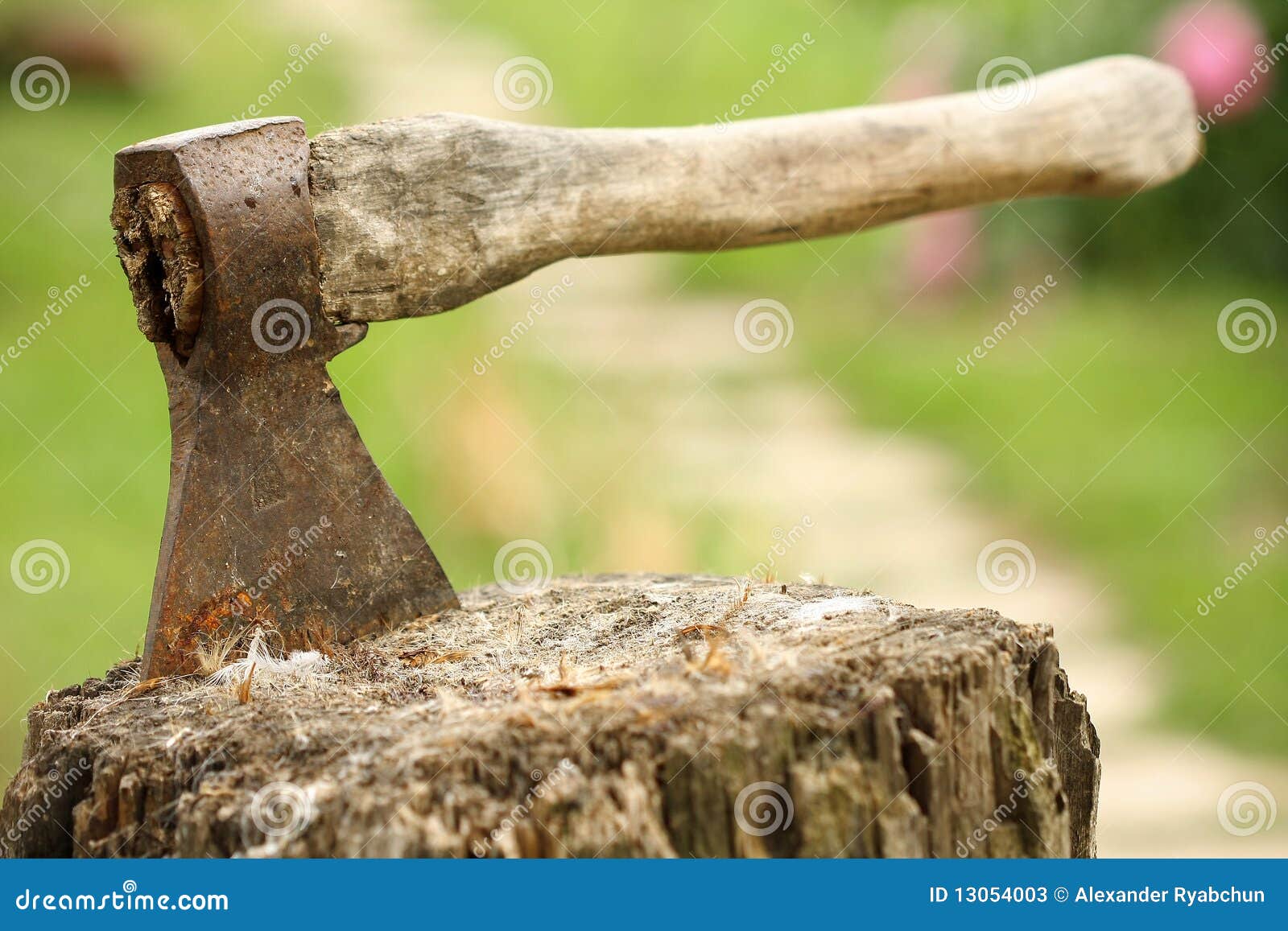 Executioner At Block With Axe Royalty-Free Stock Photography ...