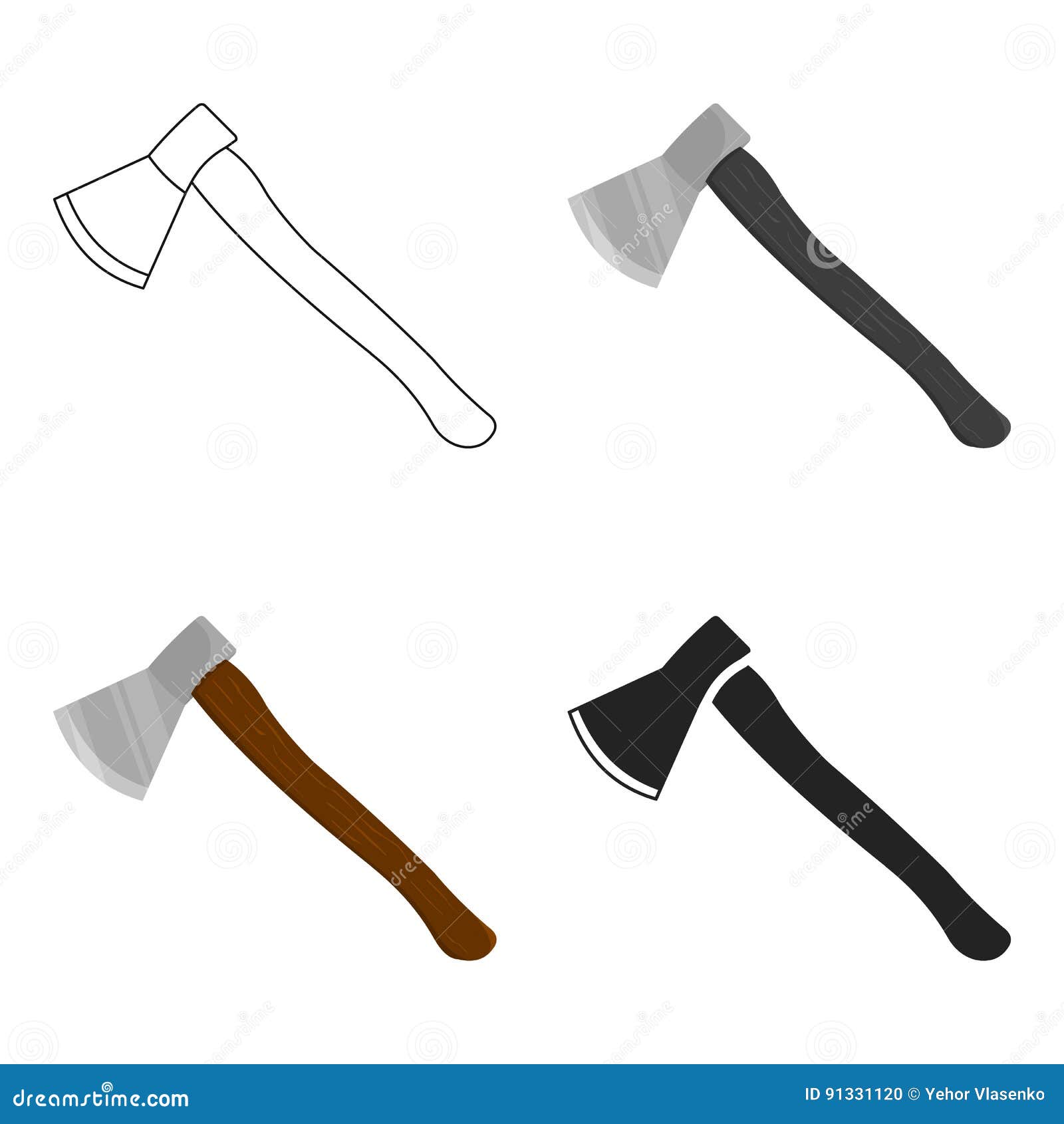 Axe Icon Cartoon. Single Weapon Icon from the Big Ammunition, Arms Set ...