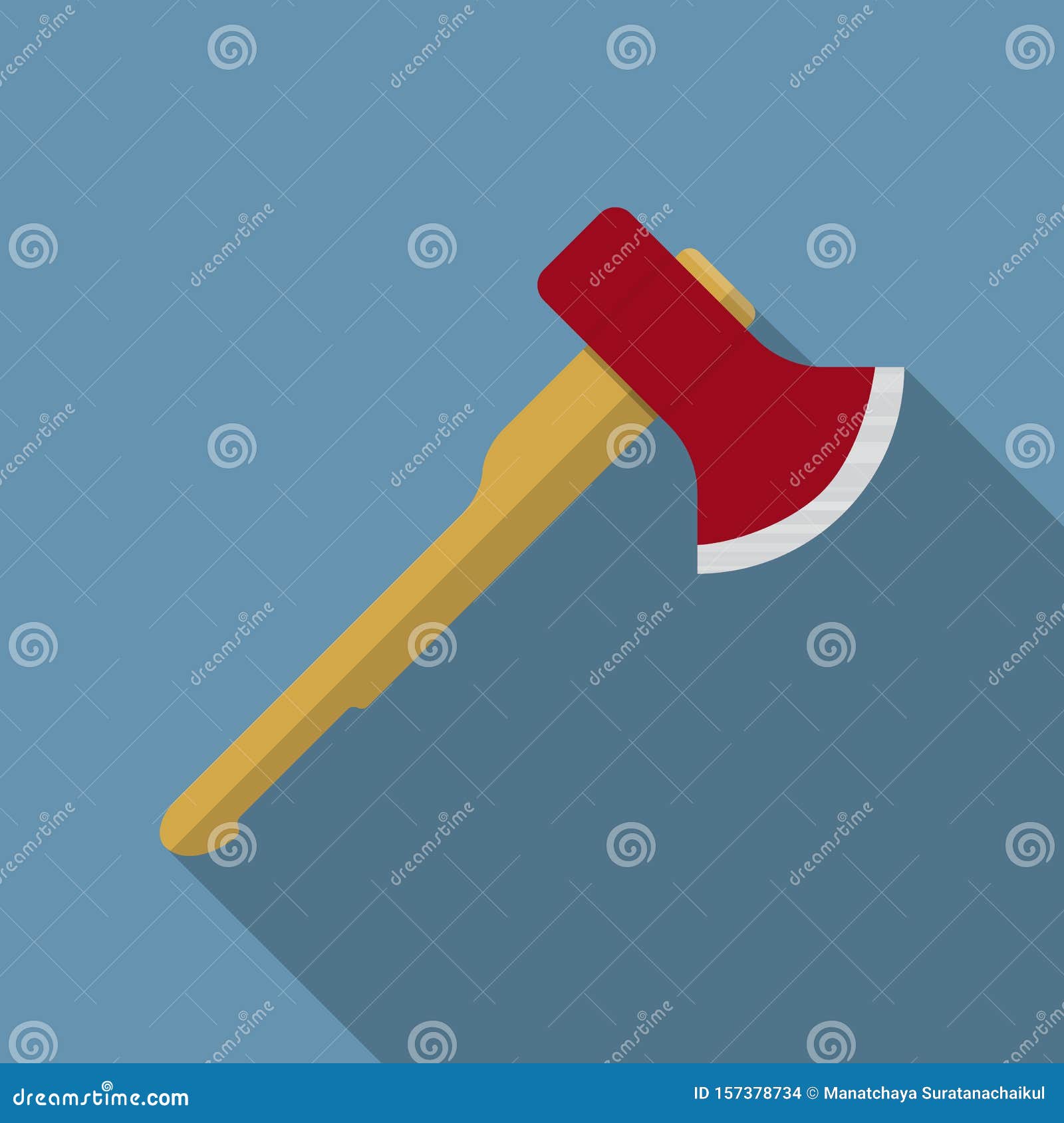 Axe icon. stock illustration. Illustration of side, slashing - 157378734