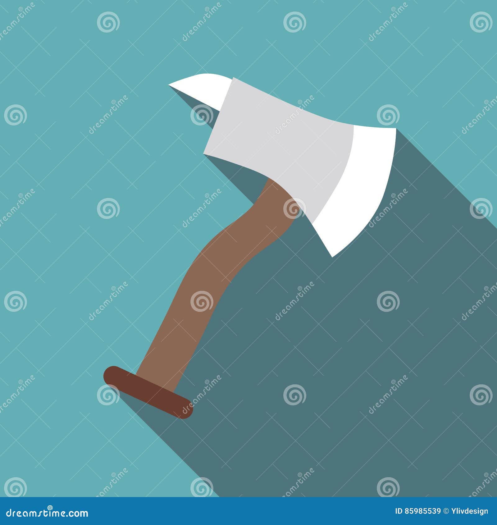 Axe icon, flat style stock vector. Illustration of symbol - 85985539