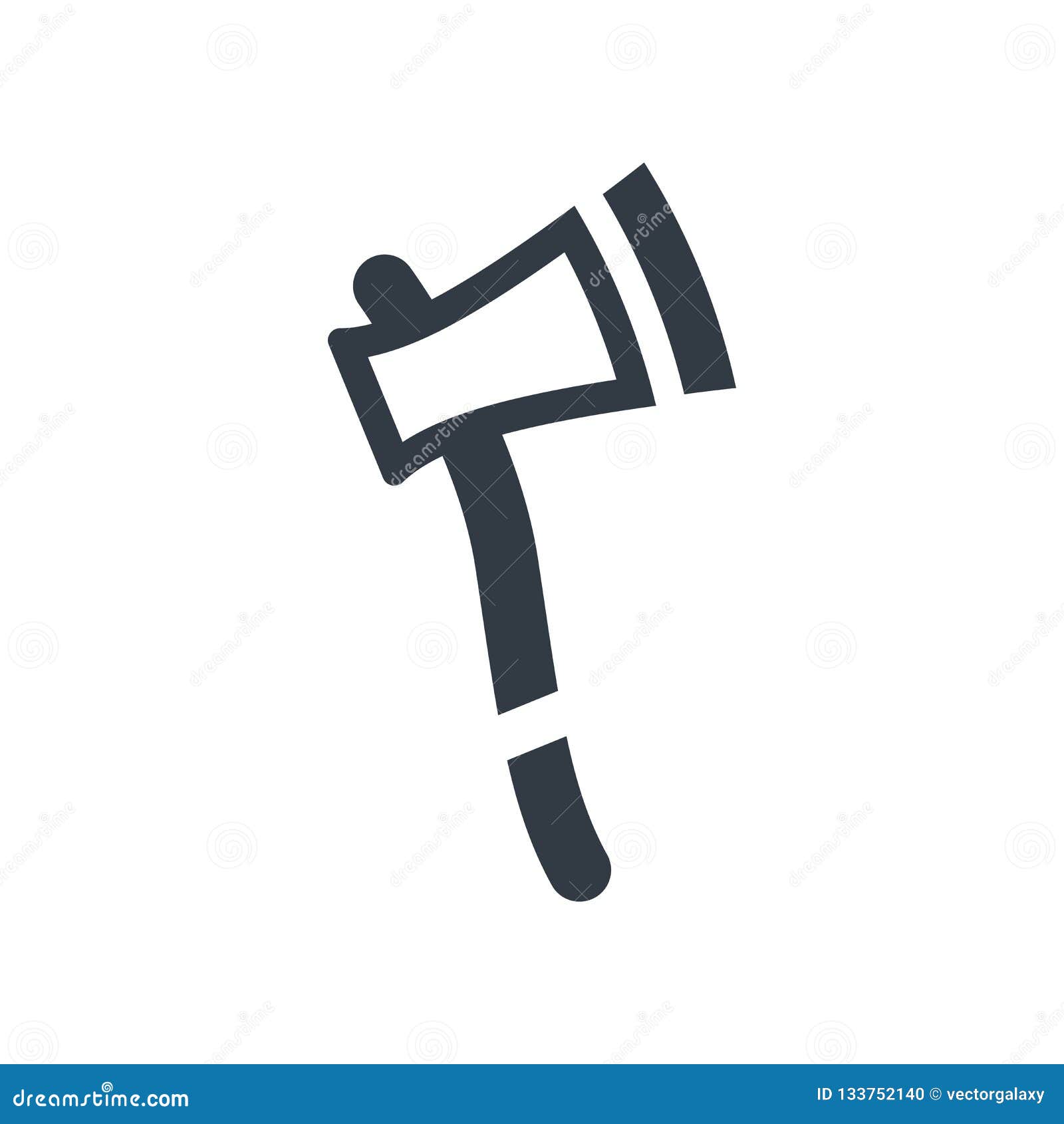 Axe Icon Vector Sign and Symbol Isolated on White Background, Ax Stock ...