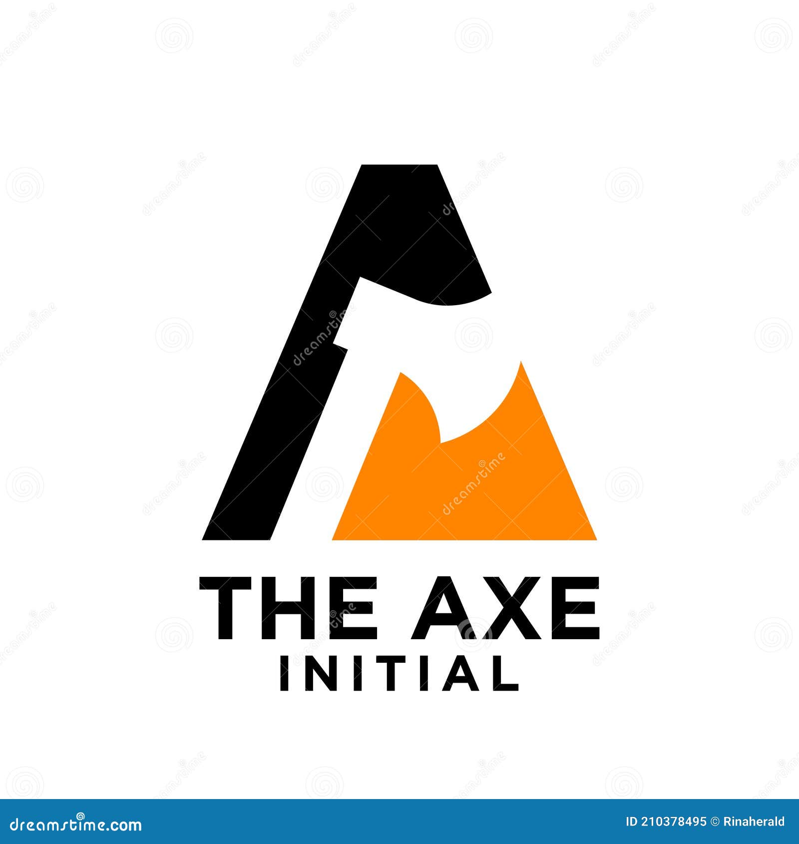 Axe Letter a Logo Icon Design Stock Illustration - Illustration of camp ...