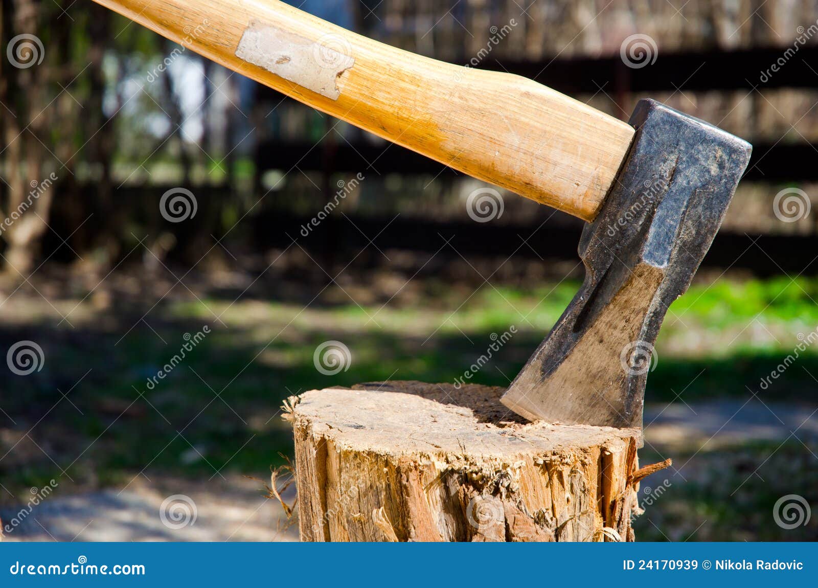 Axe in log stock image. Image of tool, logs, pile, tree - 24170939