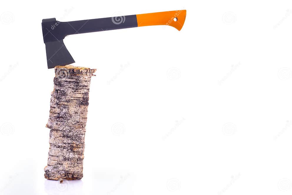Axe and log stock photo. Image of environment, hack, hatchet - 36491528