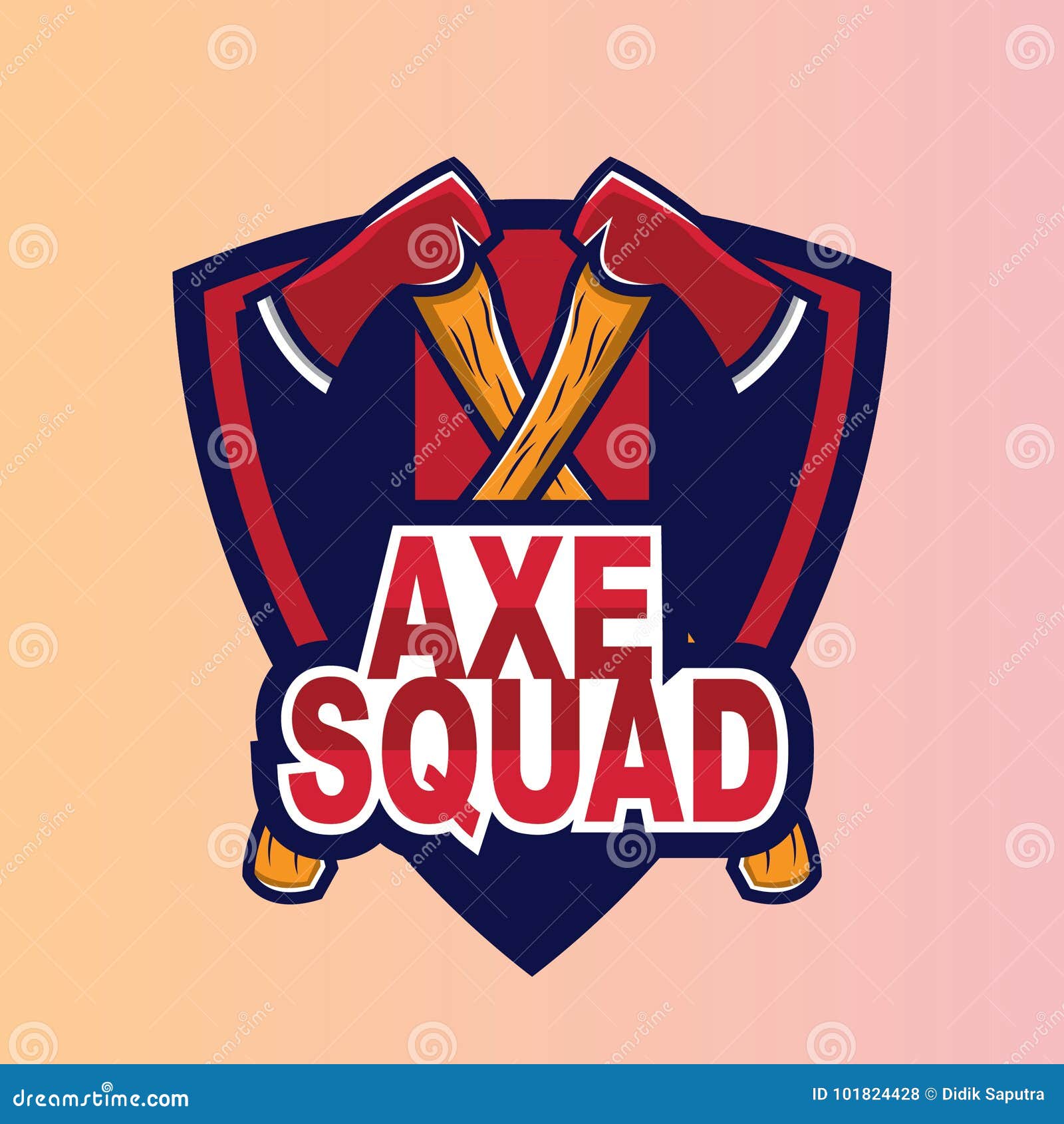 Axe logo for sport team stock vector. Illustration of graphic - 101824428