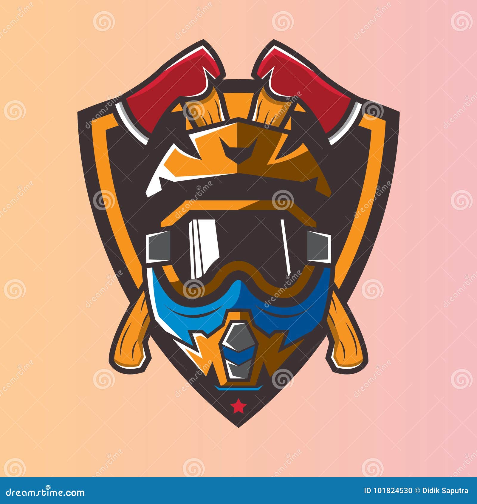 Axe logo for sport team stock vector. Illustration of battle - 101824530