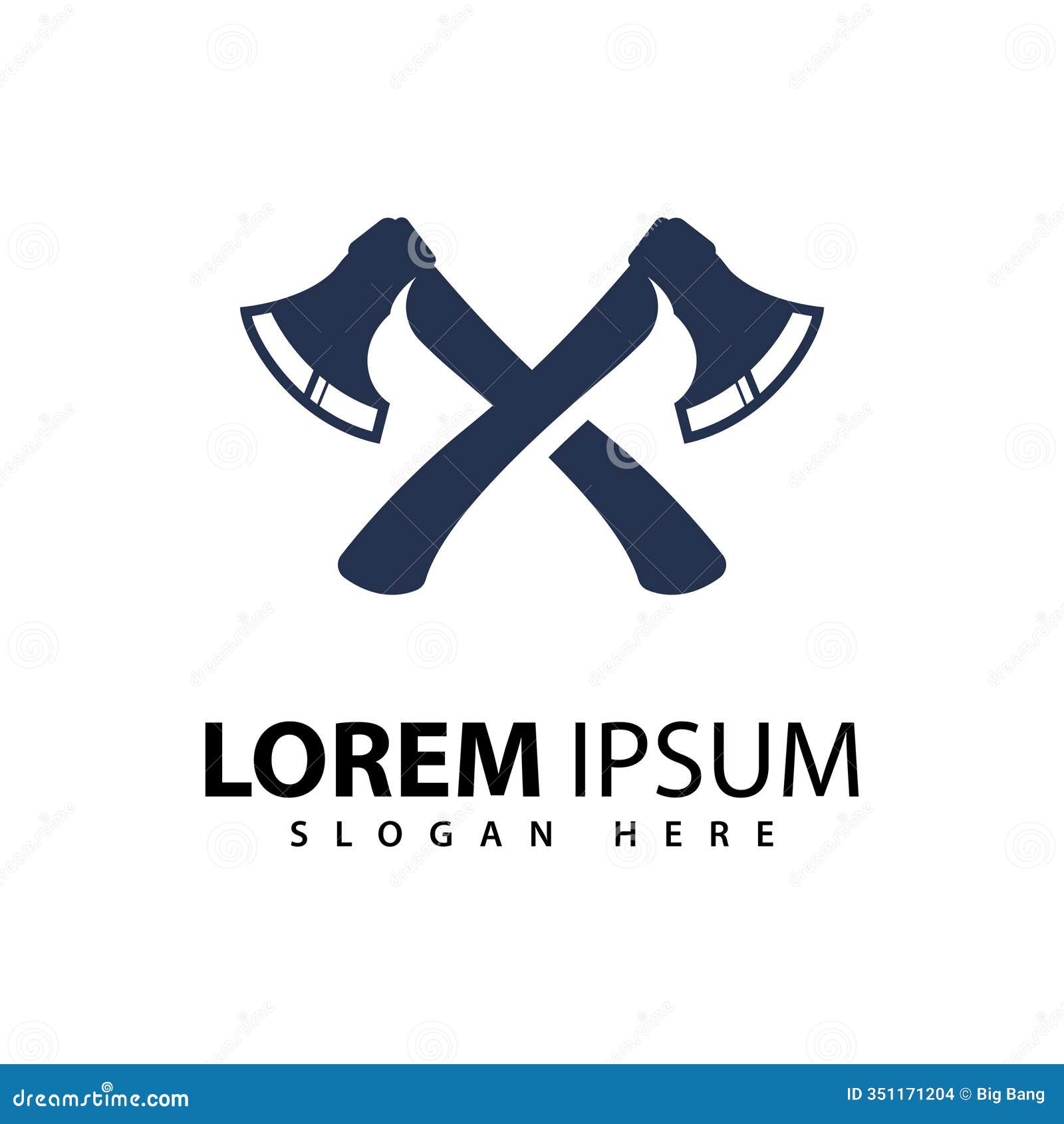 Axe Logo, Wood Cutting Tool, Lumberjack Vector Stock Vector ...