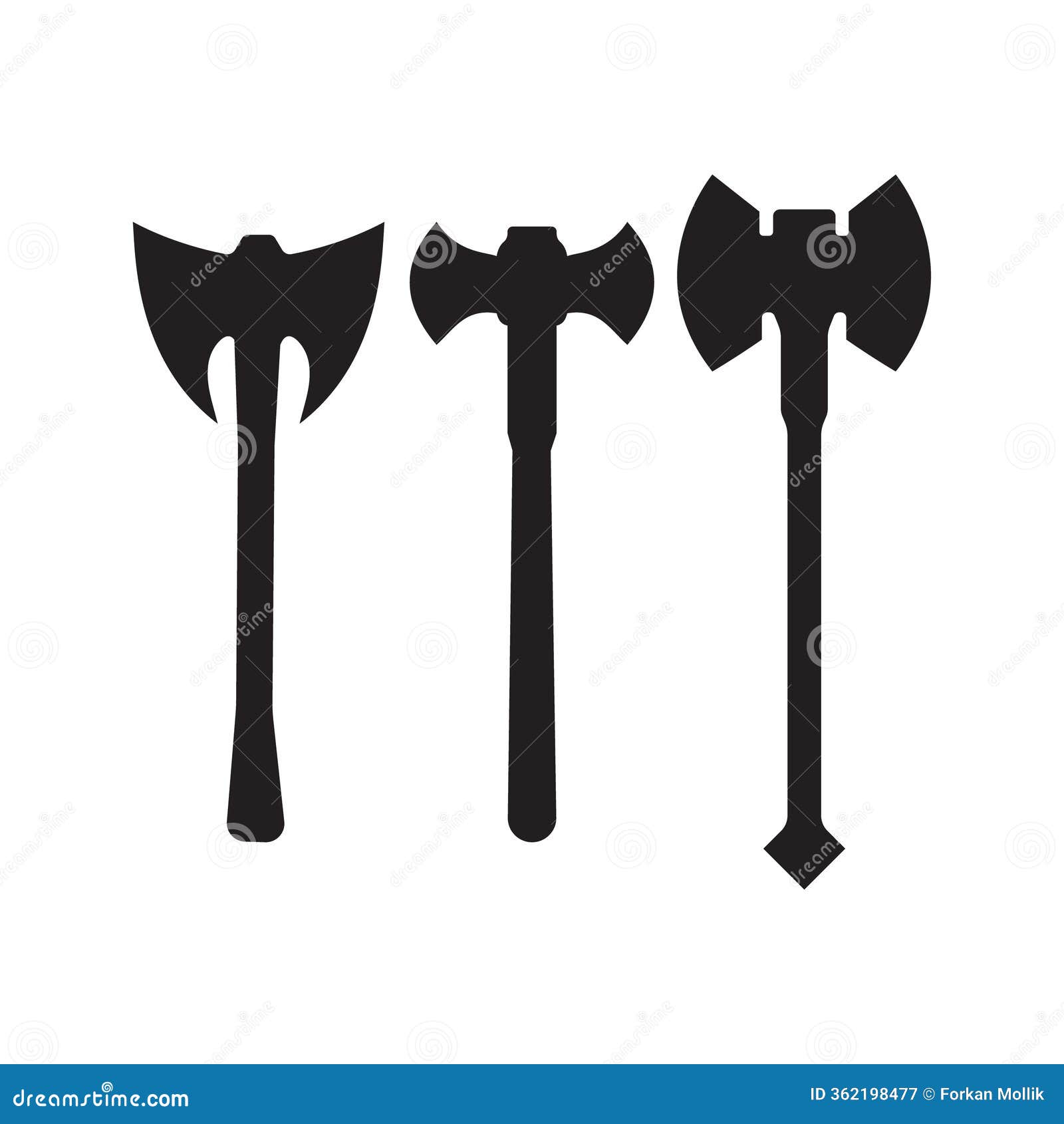 Axe Model Black Vector Design Stock Illustration - Illustration of grip ...