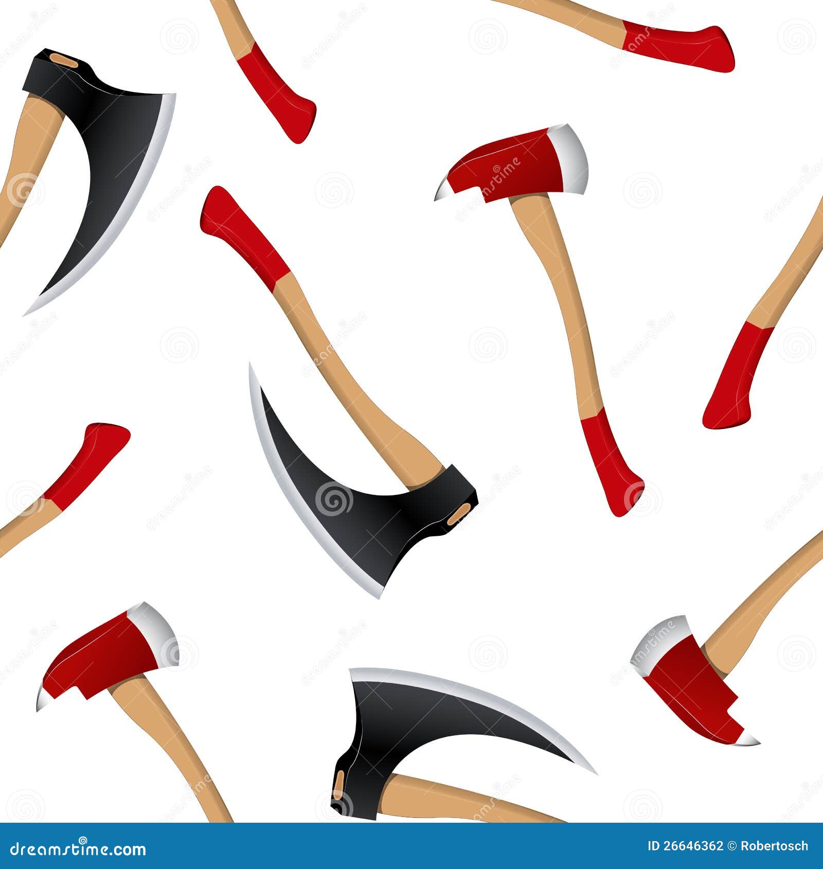 Axe pattern stock vector. Illustration of iron, rendering - 26646362