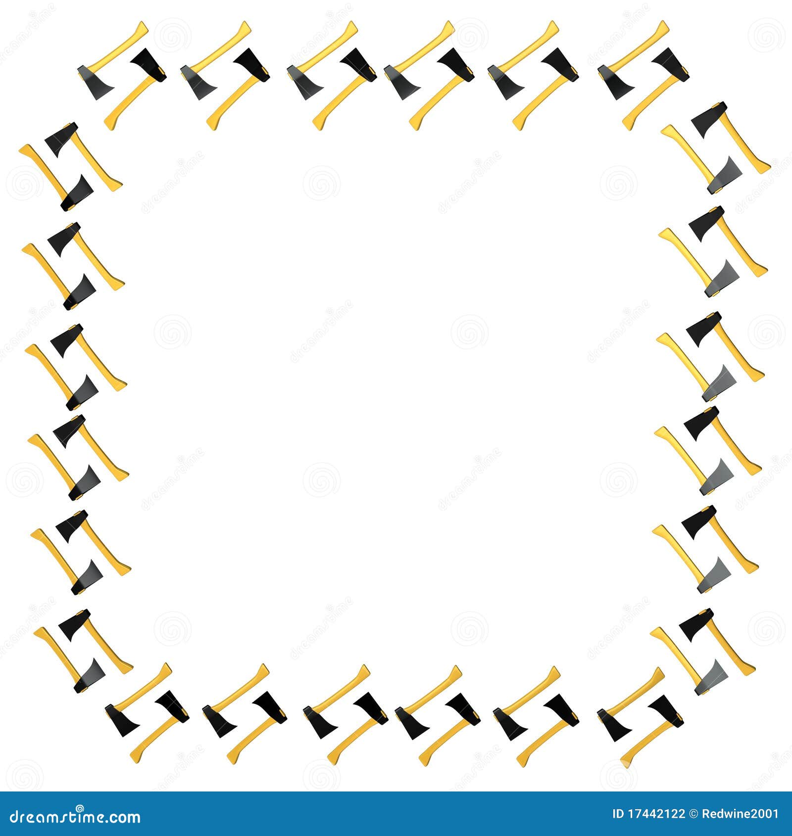 Axe photo frame stock illustration. Illustration of construction - 17442122