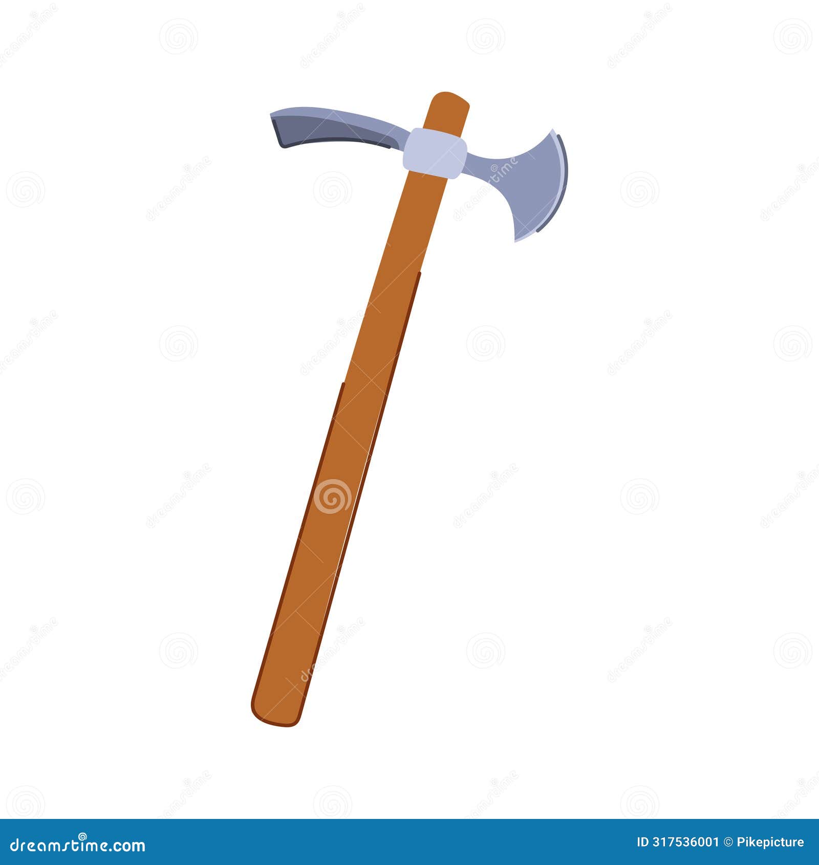 Axe Pickaxe Cartoon Vector Illustration Stock Vector - Illustration of ...