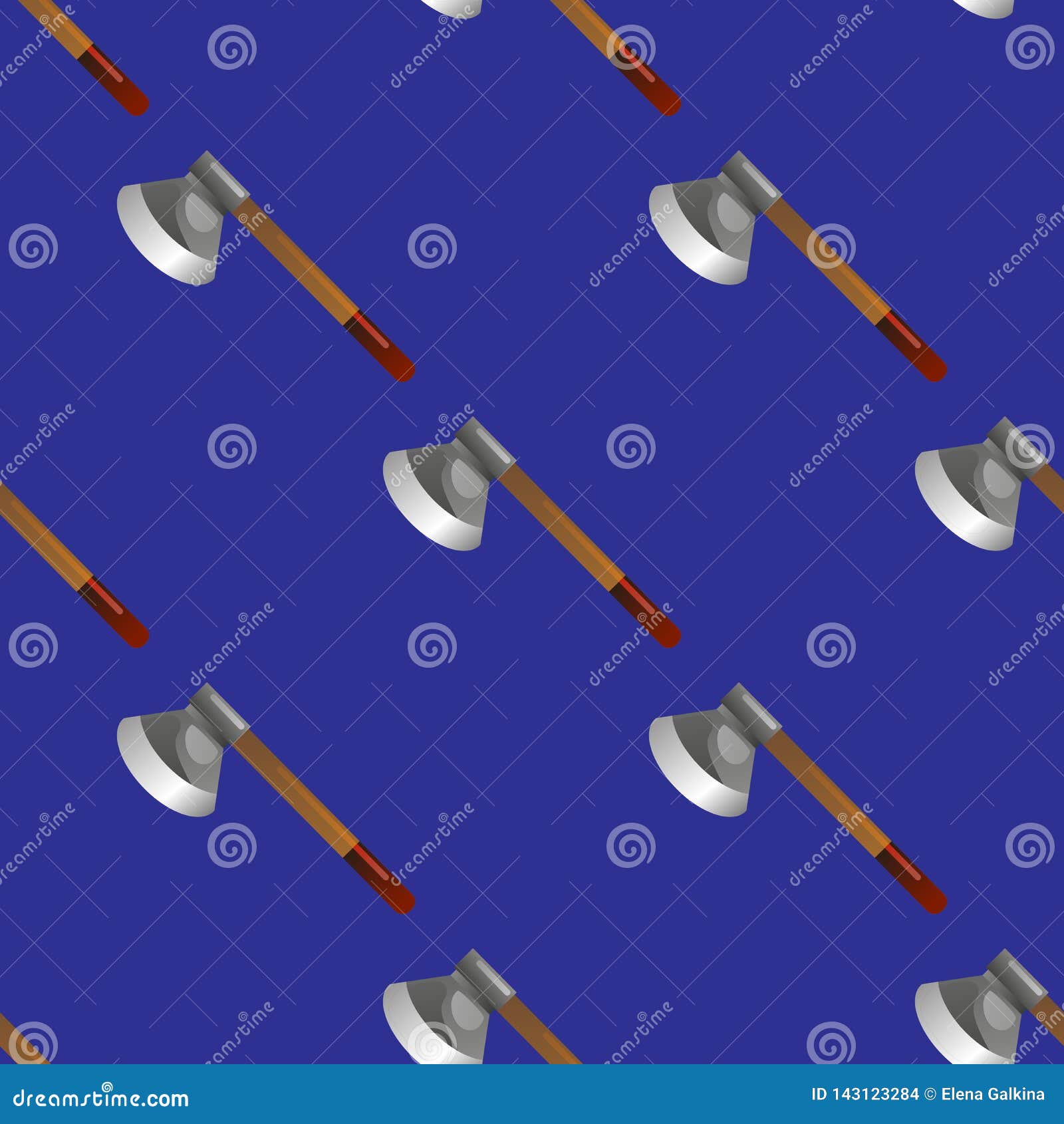 Axe seamless pattern stock vector. Illustration of danger - 143123284