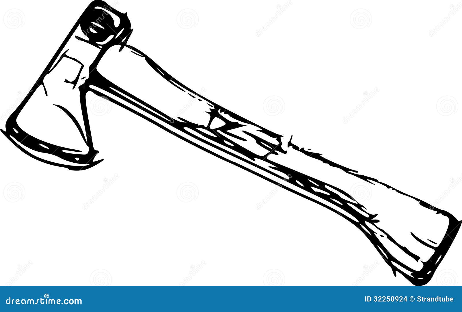 Axe Sketch /Eps Vector stock vector. Illustration of hand - 32250924