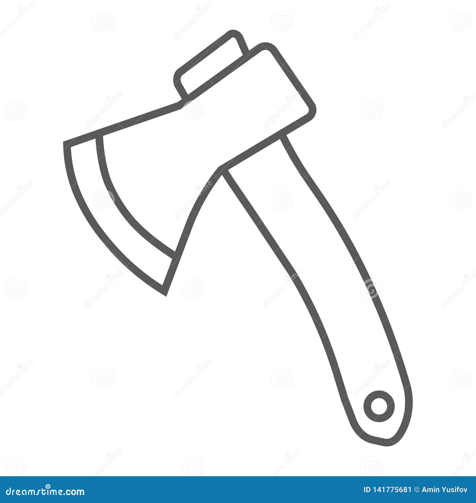 Tomahawk Linear Icon. Modern Outline Tomahawk Logo Concept On Wh Vector ...
