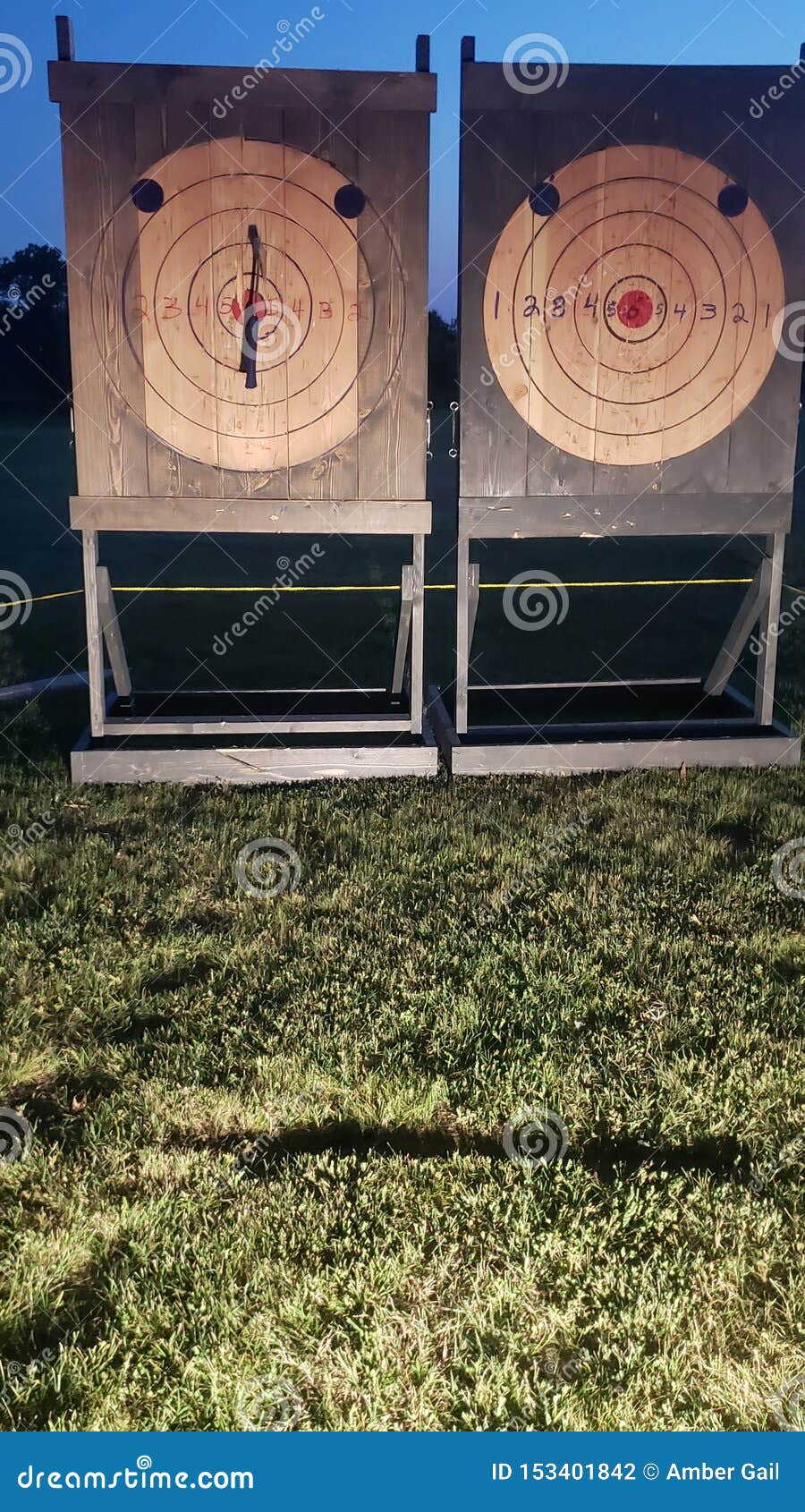 Axe Throwing Bullseye Grass Stock Photo - Image of bullseye, grass ...