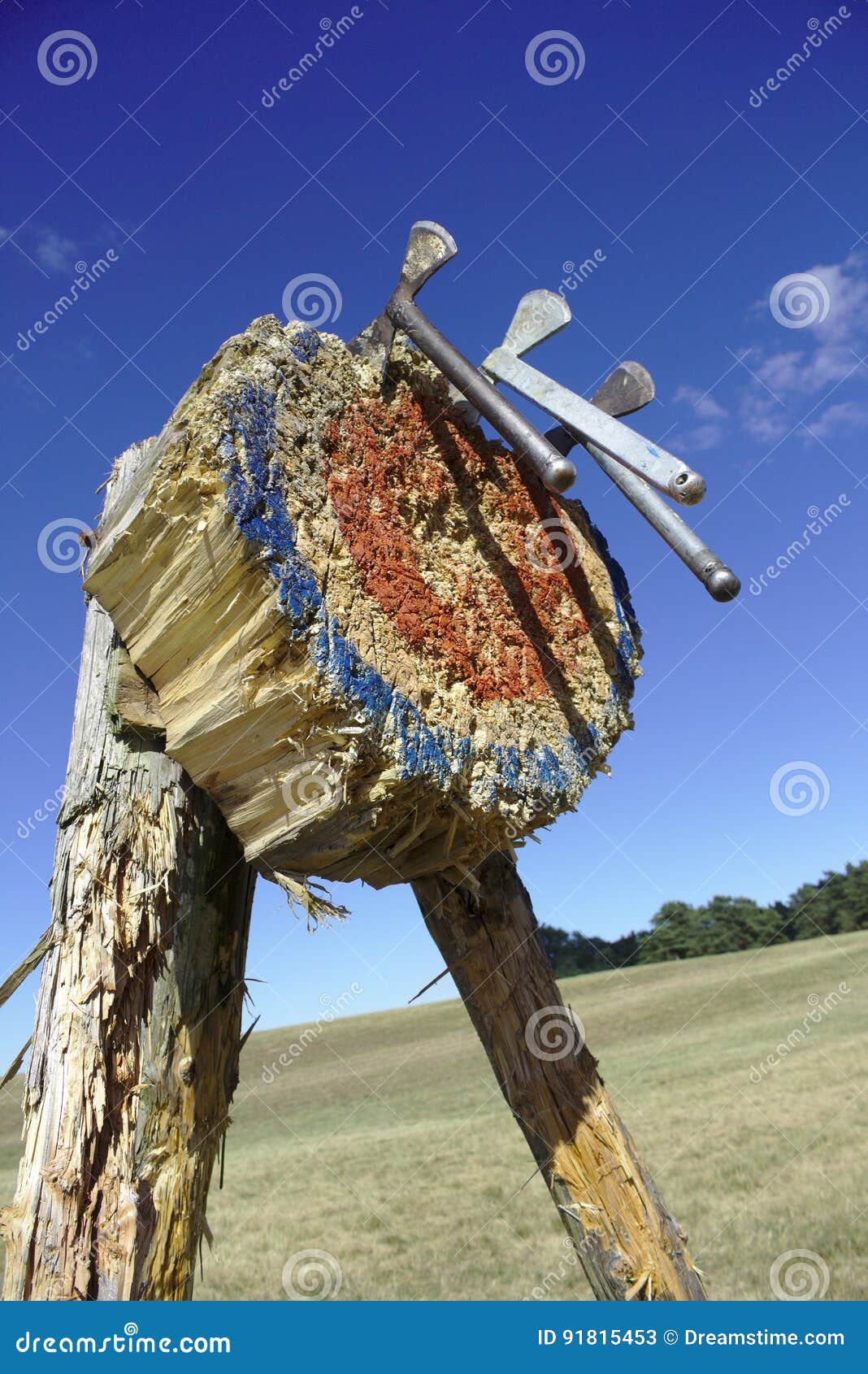 Axe throwing on a target stock image. Image of high, score - 91815453