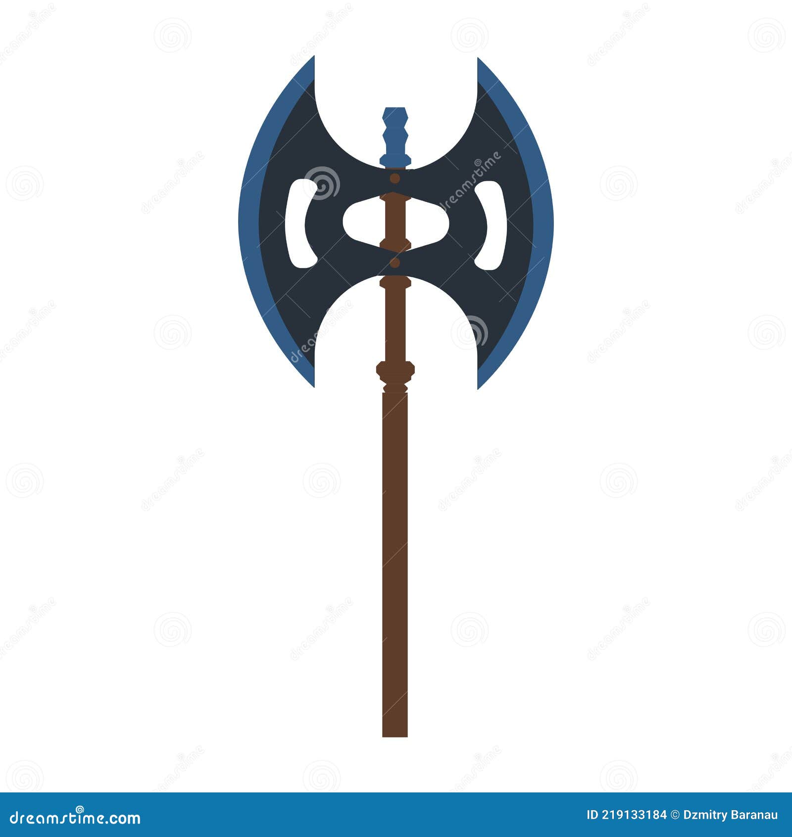 Axe Tool Vector Illustration Wood Weapon Symbol Icon. Heavy Axe Blade ...