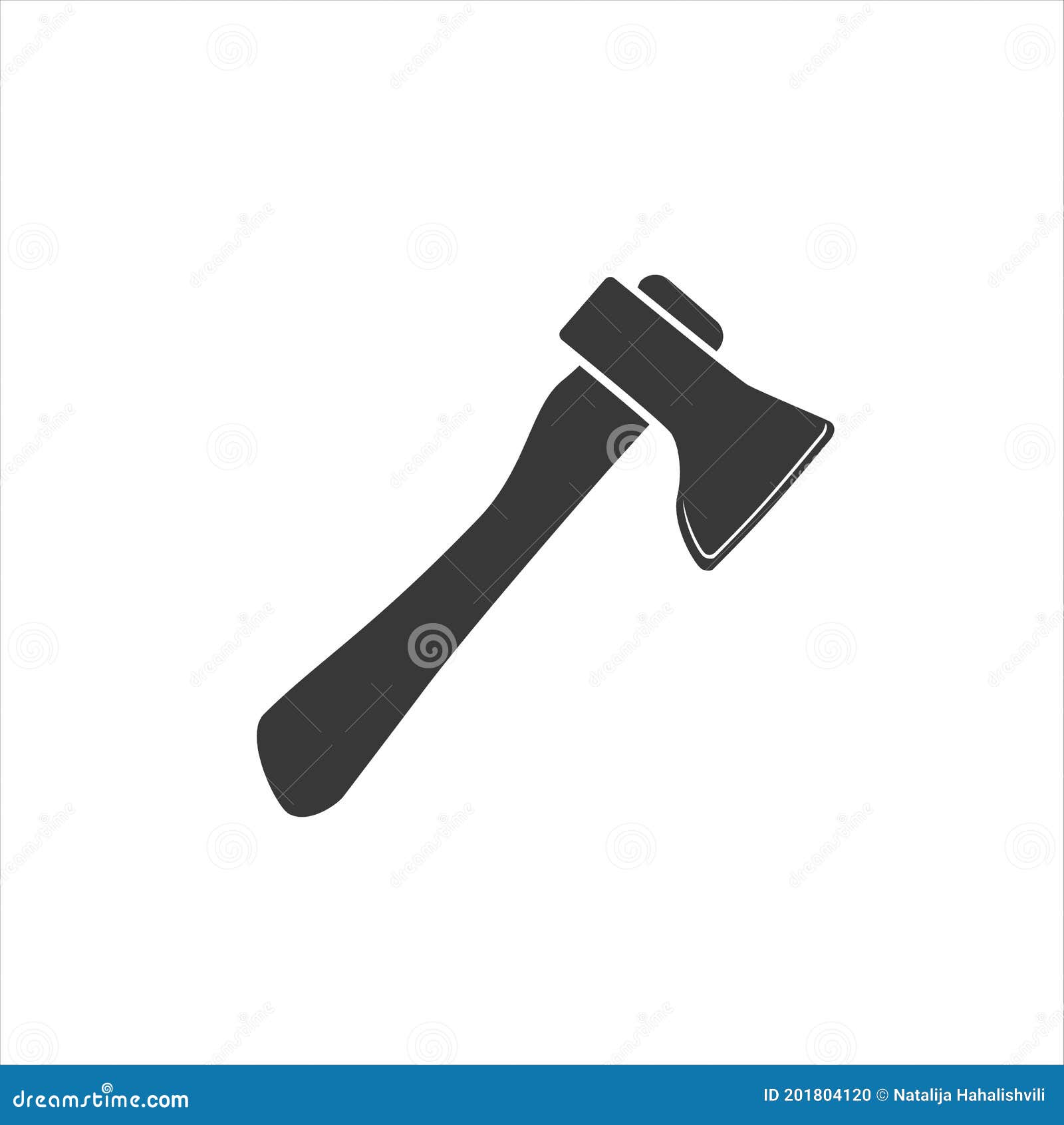 Axe Vector Icon on White in Modern Flat Style Stock Vector ...