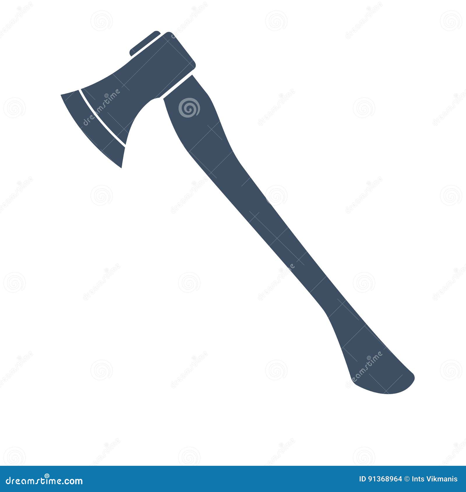Axe vector illustration stock vector. Illustration of timber - 91368964