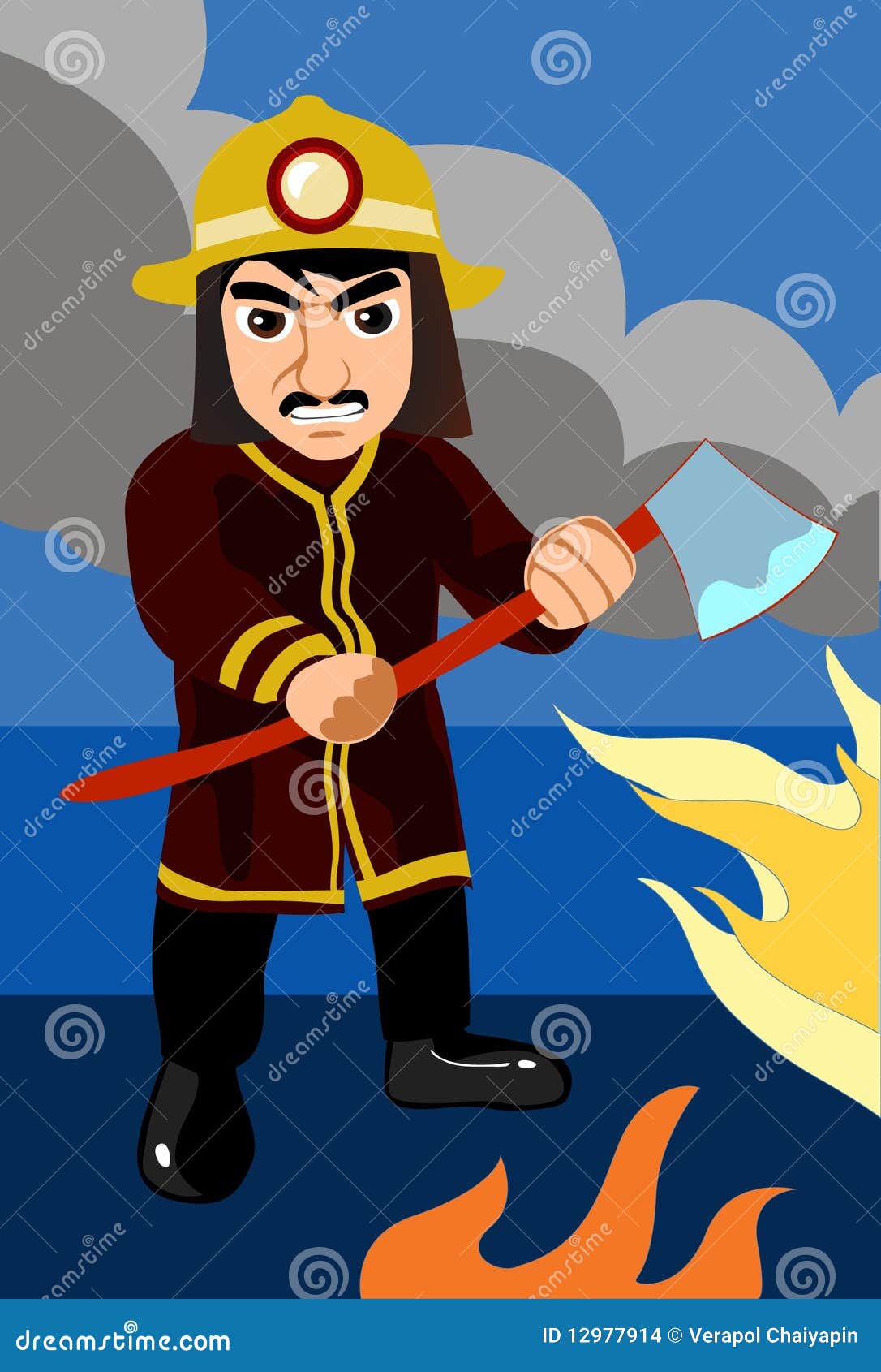 Indian Fireman Clipart