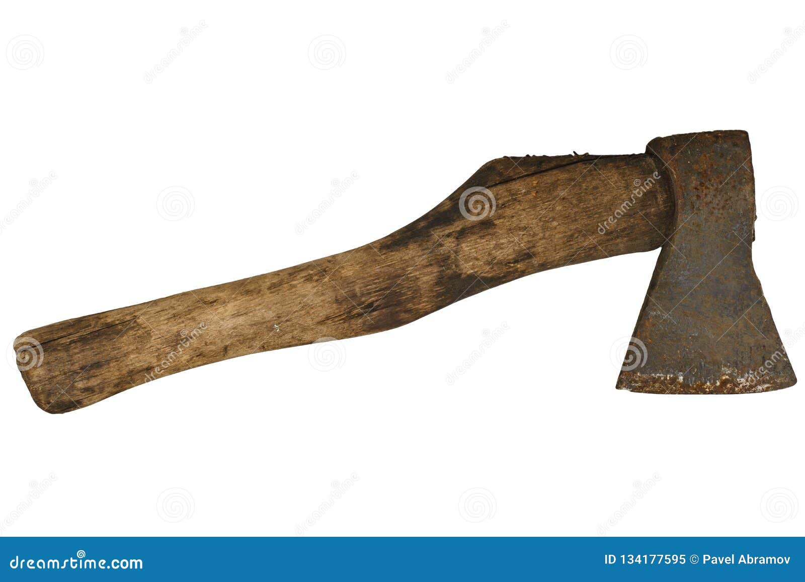 Old axe isolated stock image. Image of metal, hatchet - 134177595