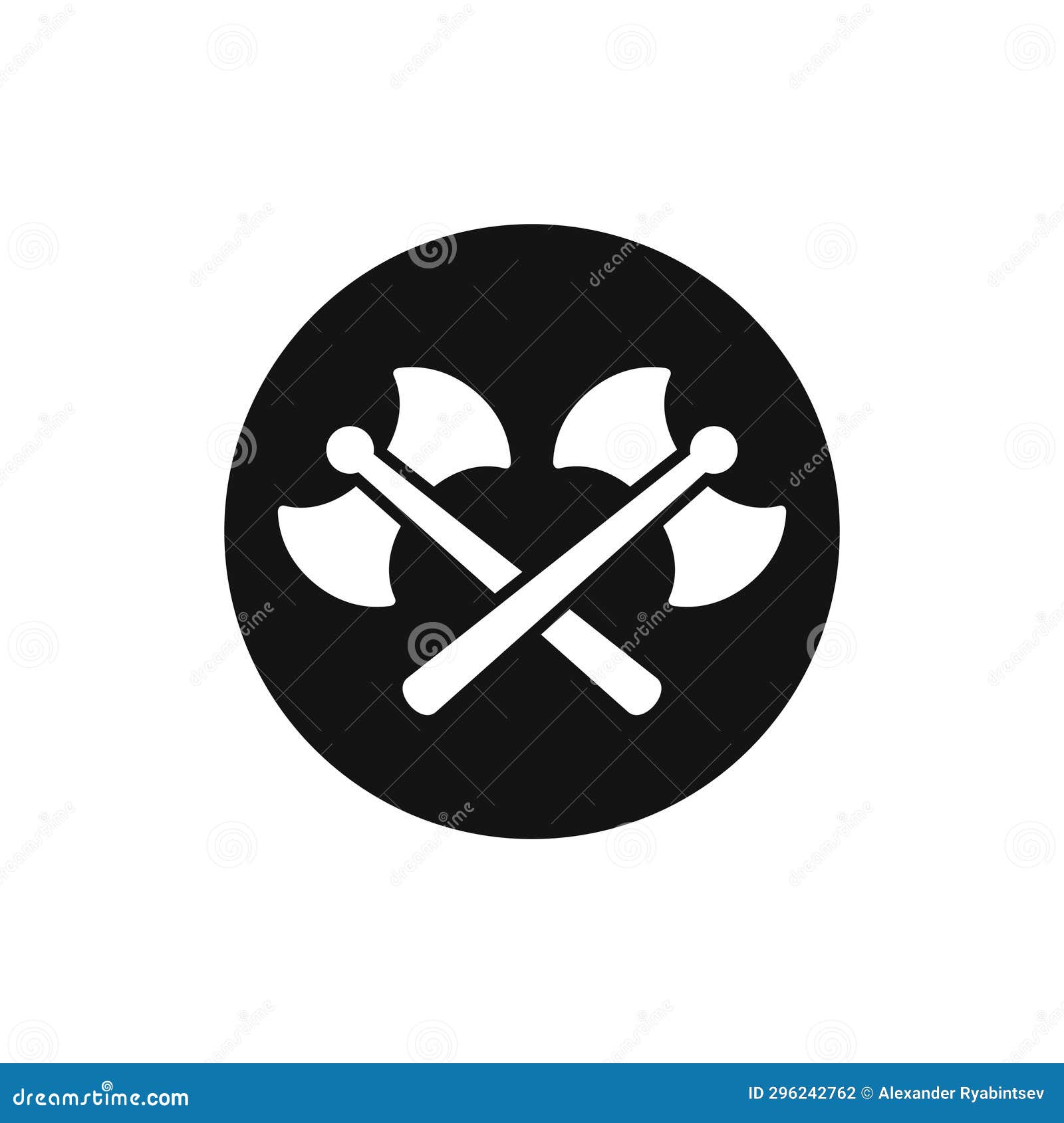 Medieval Axes Weapon Vector Icon Stock Vector - Illustration of tool ...