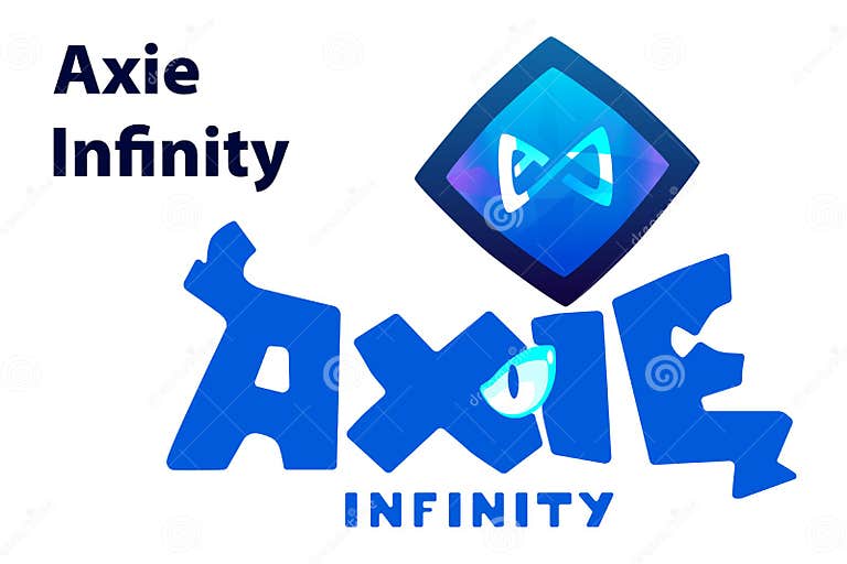 Axie Infinity Vector Logo Text Icon Editorial Stock Photo ...