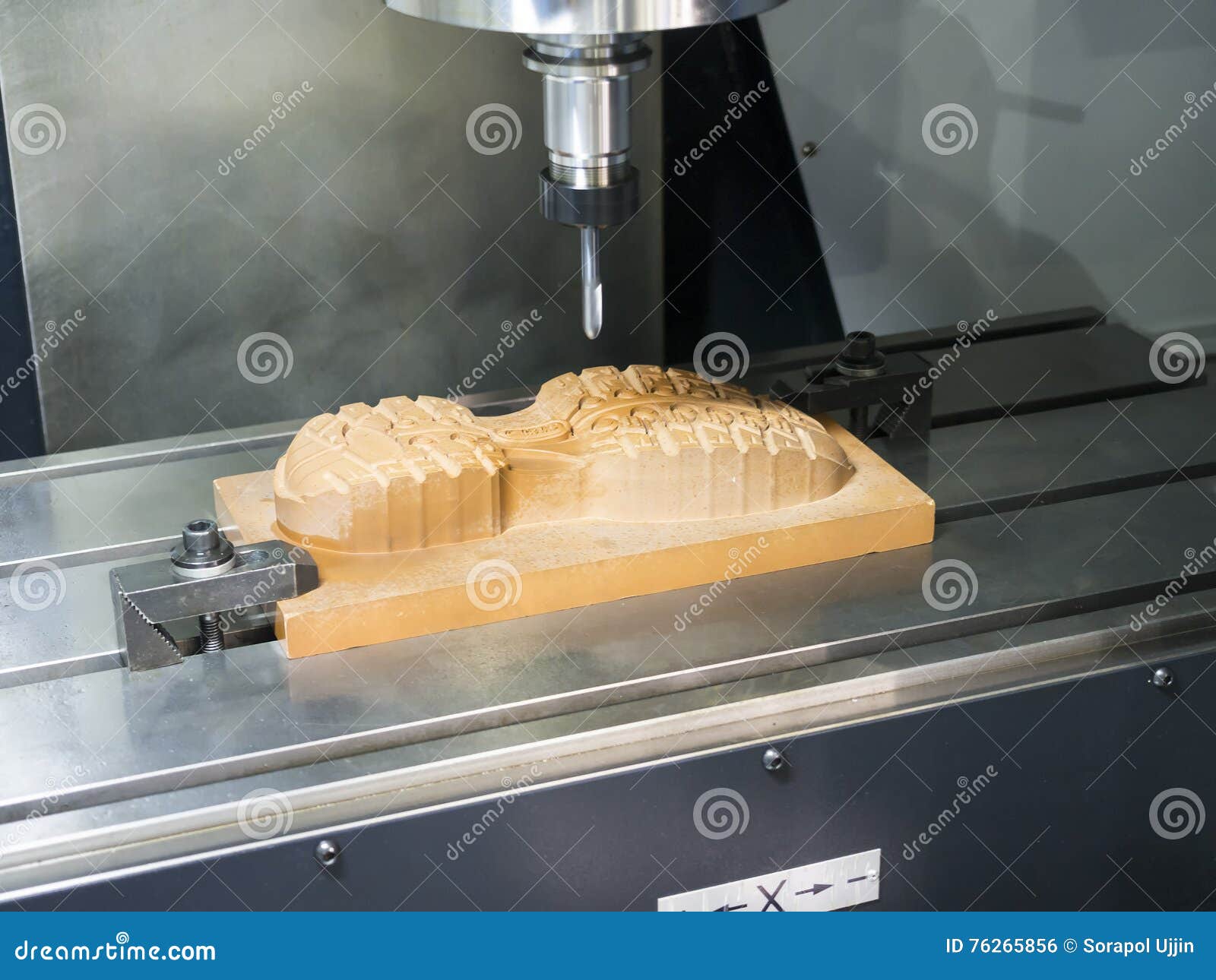 3 Axis CNC Machining Center Cutting Mold Stock Photo - Image of carbide ...
